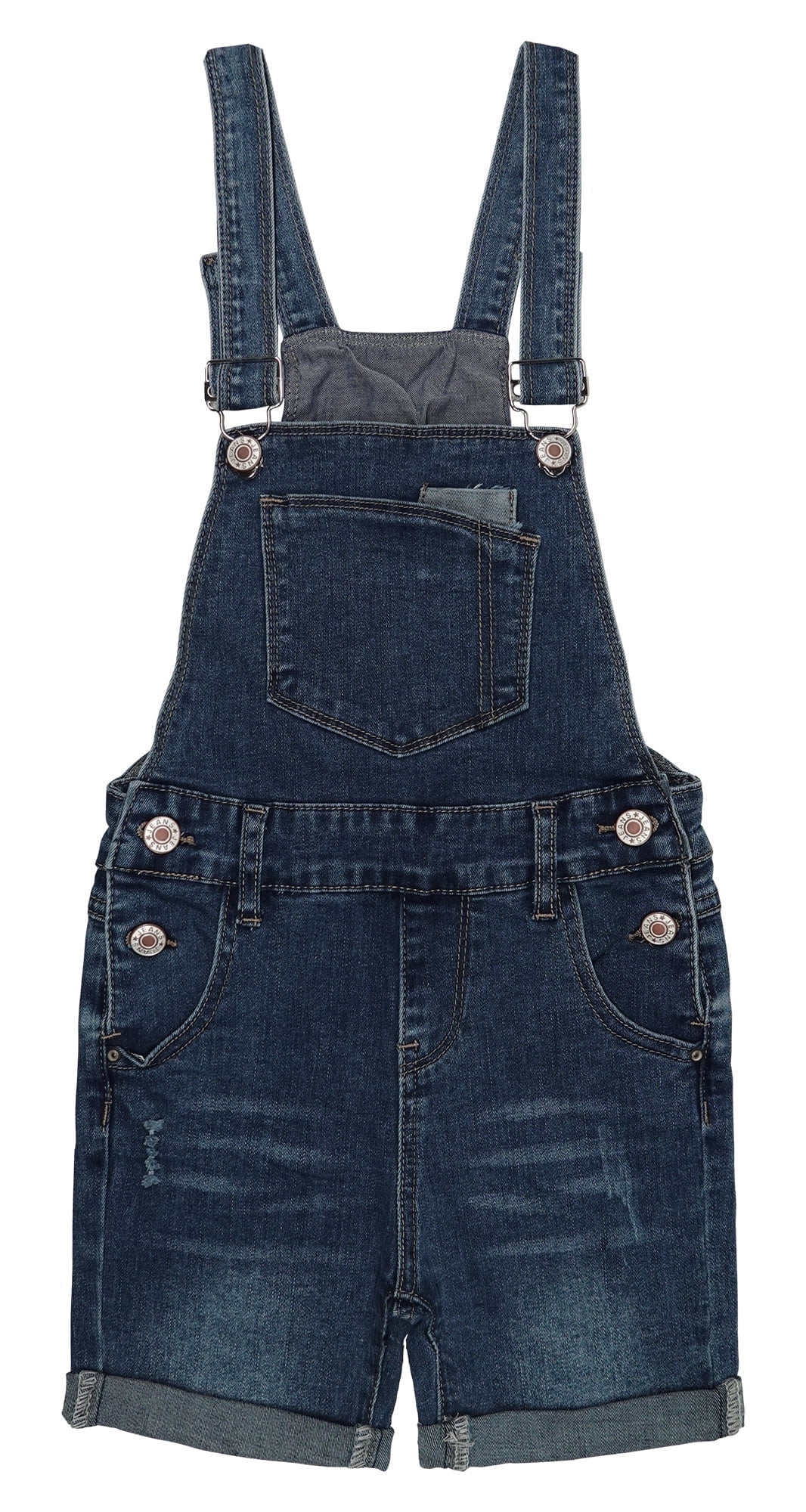 KIDSCOOL SPACE Girls Shorts,Little Girls Big Bibs Washed Soft Summer ...