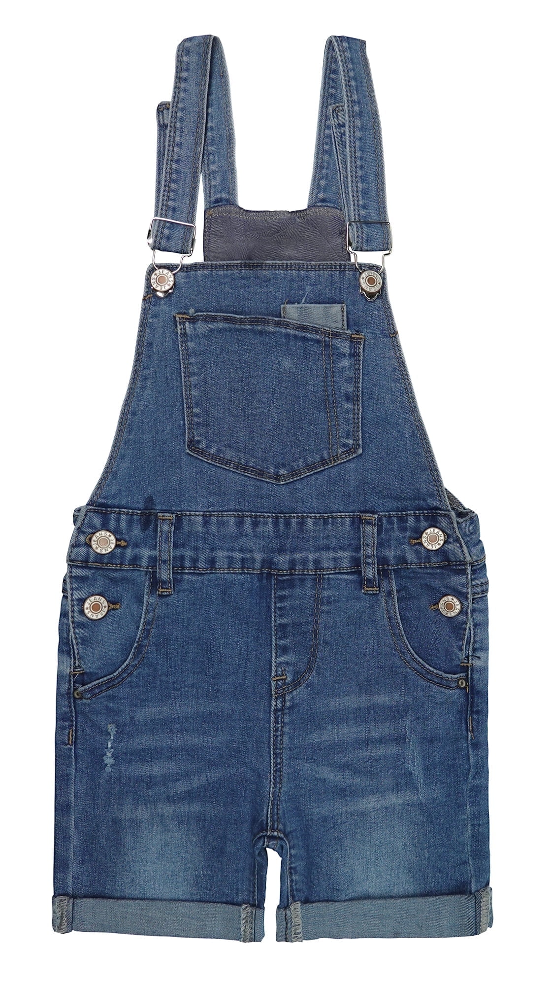 KIDSCOOL SPACE Girls Shorts,Little Girls Big Bibs Washed Soft Summer ...