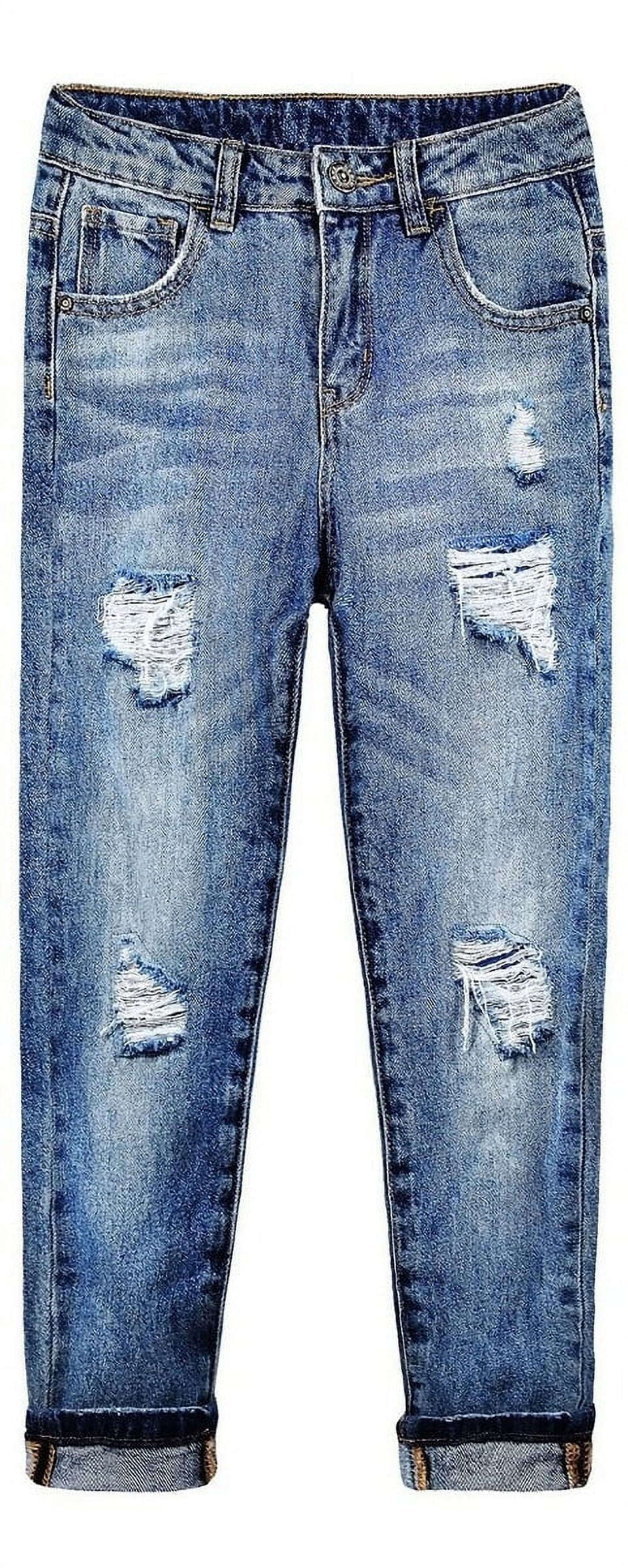 KIDSCOOL SPACE Kids Bird Shaped Ripped Holes Elastic Band Inside Slim ...