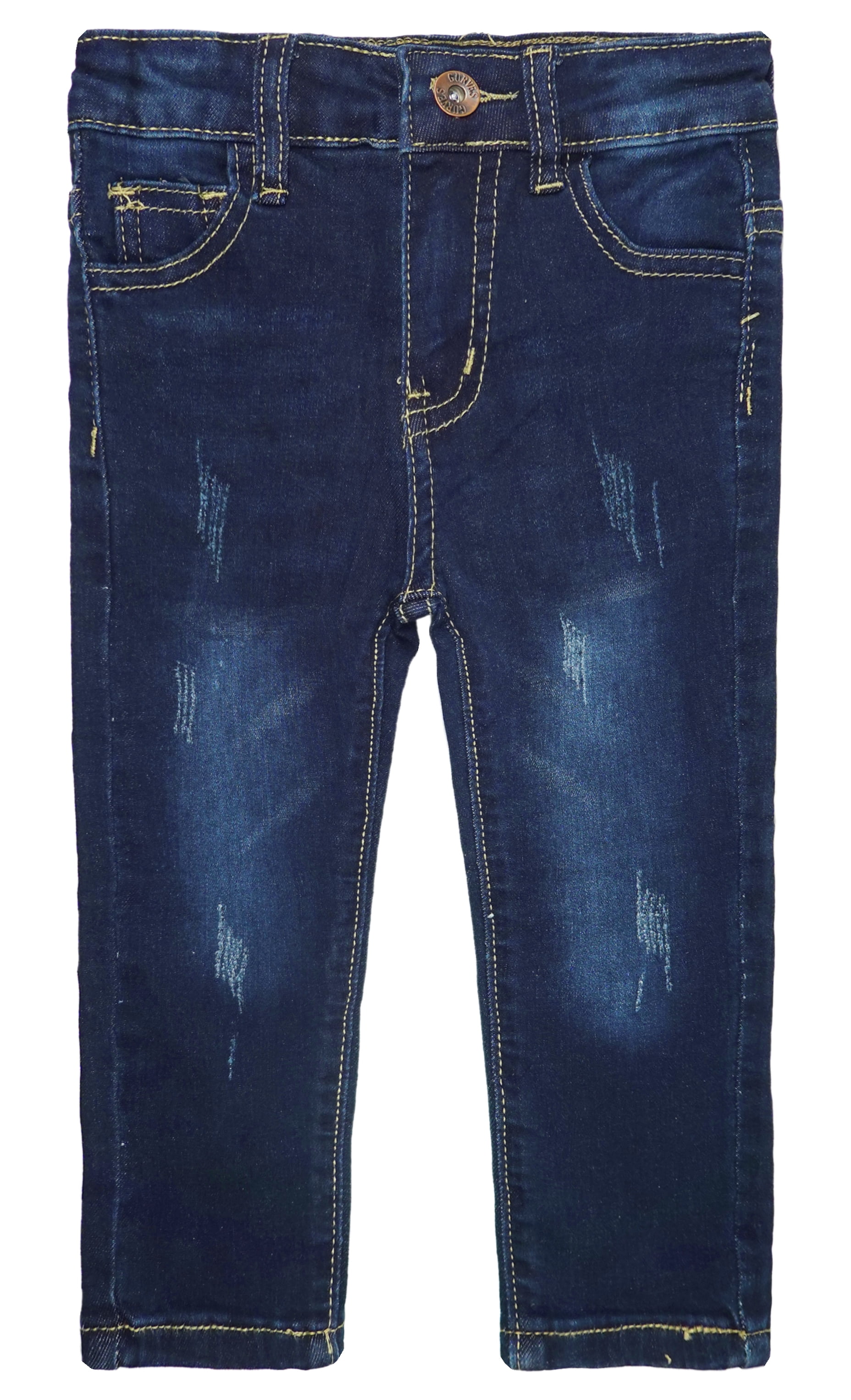 KIDSCOOL SPACE Little Boys Jeans,Elastic Band Inside Ripped Straight ...