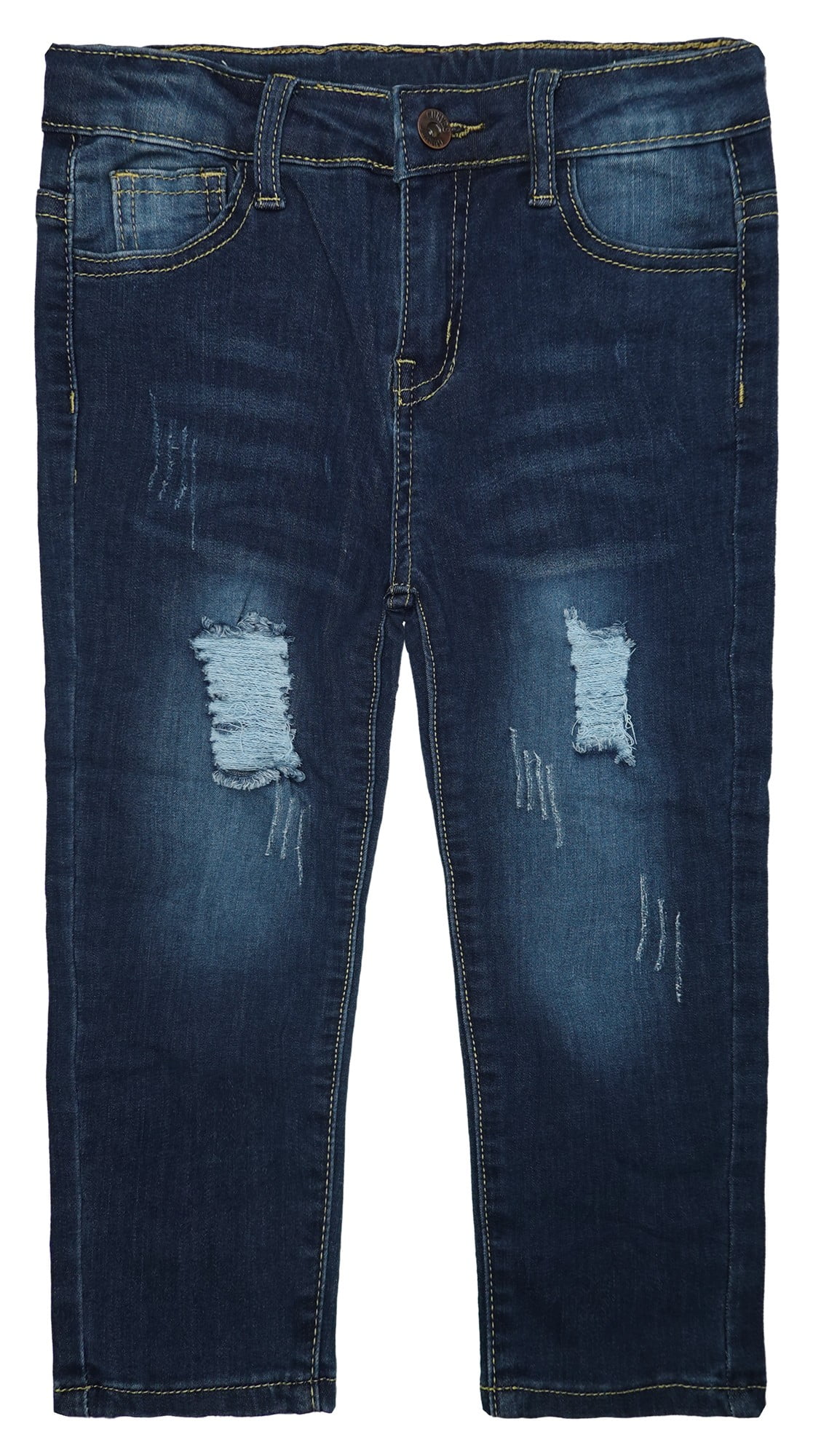 KIDSCOOL SPACE Little Boys Jeans,Elastic Band Inside Ripped Stretchy ...
