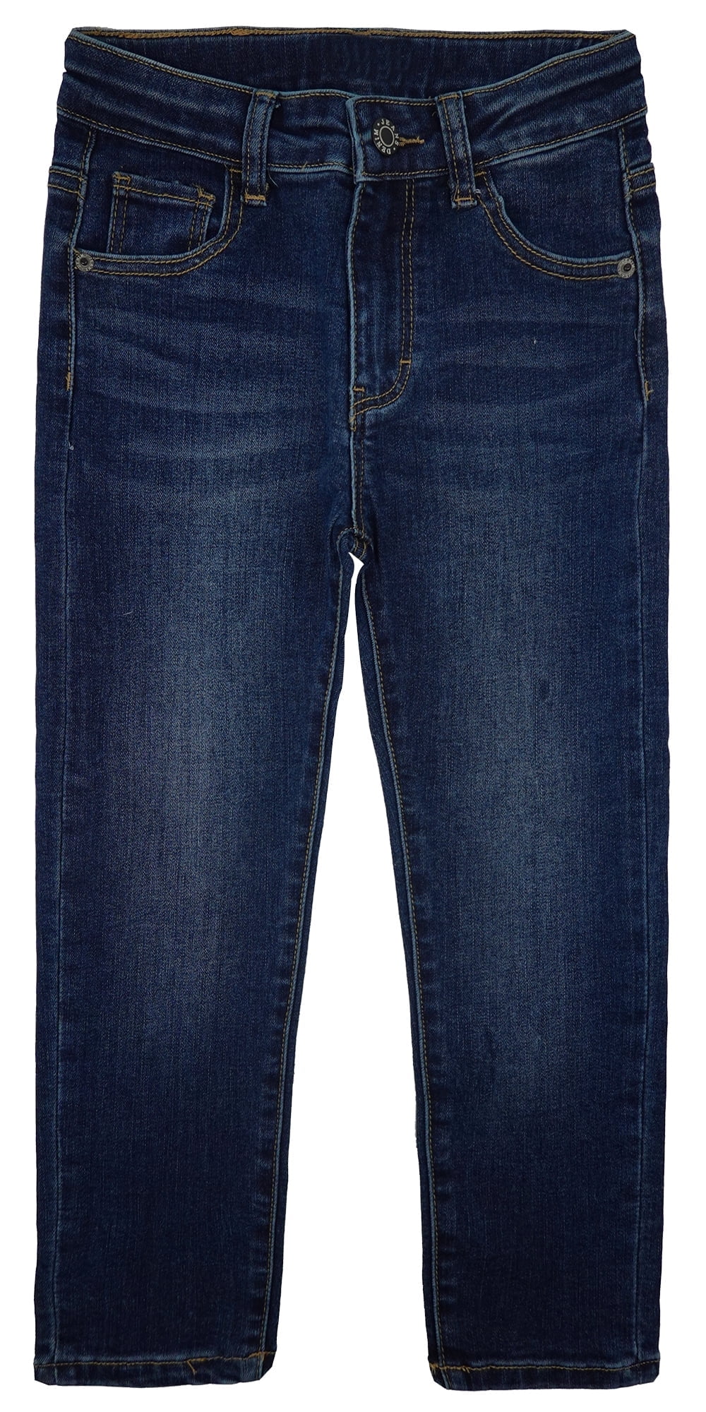 KIDSCOOL SPACE Little Boys Jeans,Elastic Band Inside Simple Desgin ...