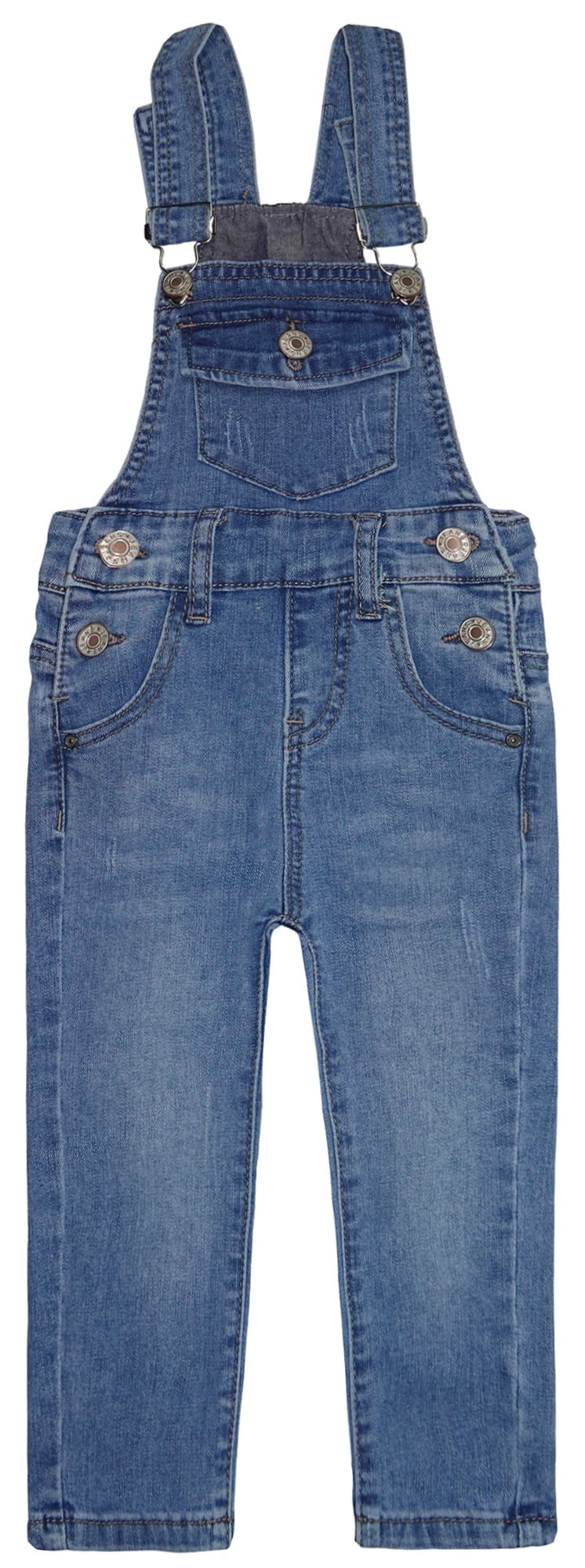 KIDSCOOL SPACE Little Boys Slim Fit Jeans, Flap Bib Pocket Fashion ...