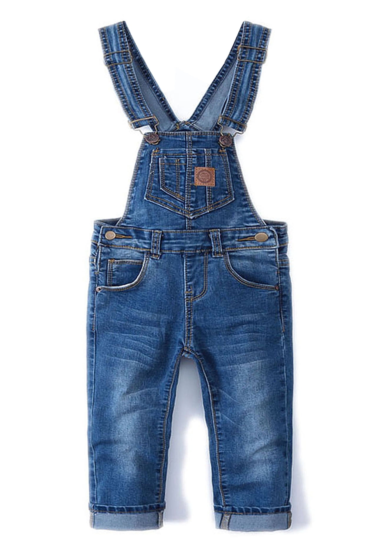 KIDSCOOL SPACE Little Girl Boy Ripped Denim Cute Slim Pants Jean ...