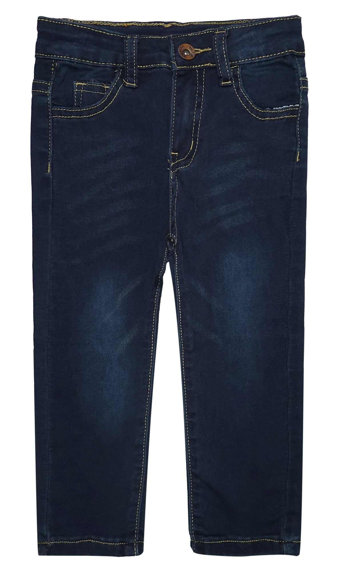 KIDSCOOL SPACE Little Girls Boys Jeans,Elastic Band Inside Straight Fit ...
