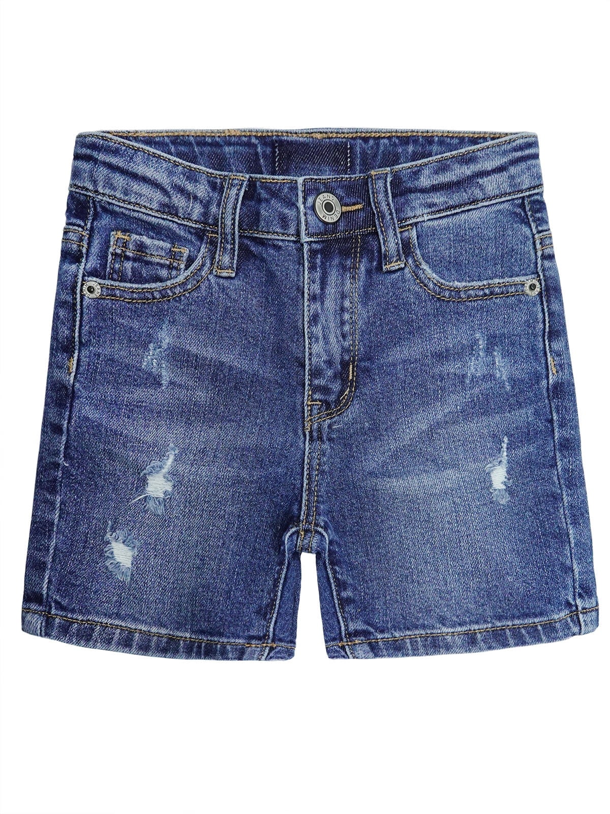 KIDSCOOL SPACE Little Girls Boys Jeans Shorts,Ripped Simple Design Cute ...