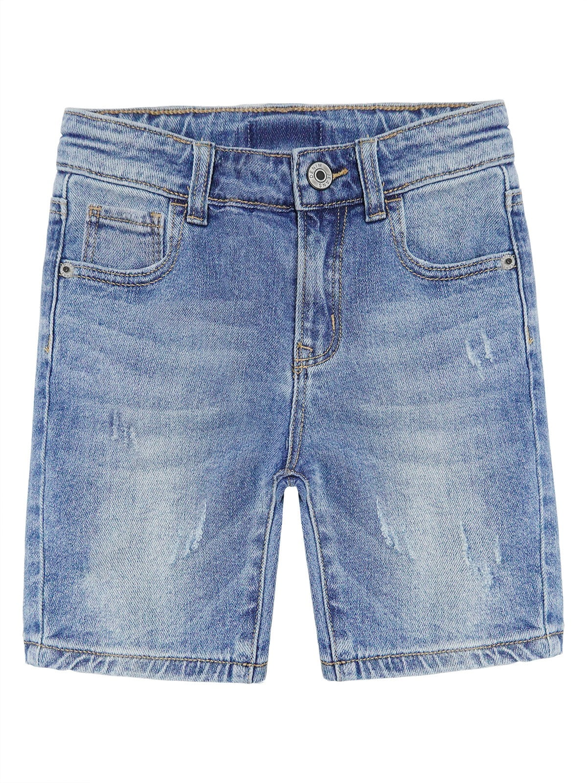 KIDSCOOL SPACE Little Girls Boys Jeans Shorts,Ripped Stretchy Simple ...