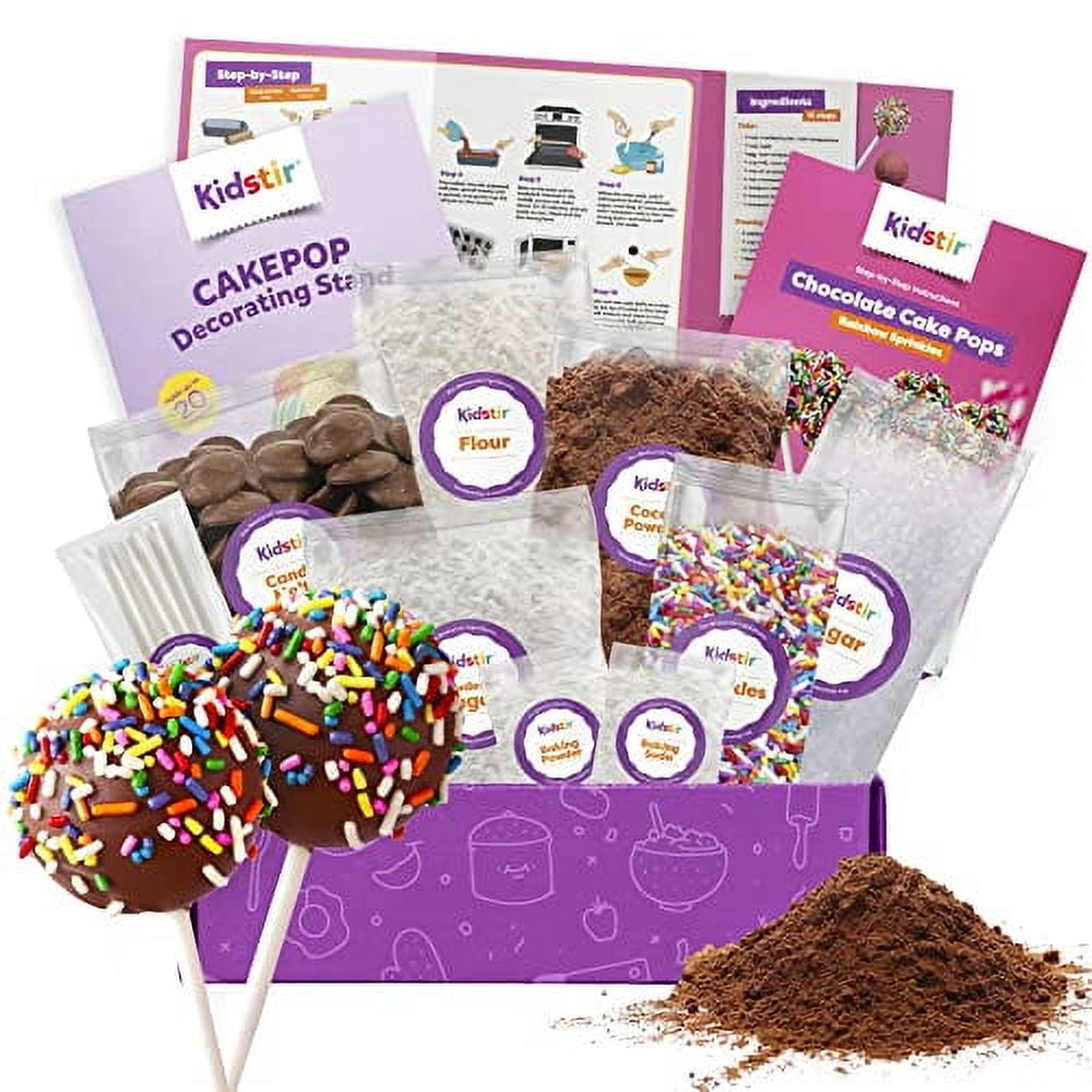 KIDSTIR Kids Baking Set DIY Baking Kits, Cake Pop Kit with Everything ...