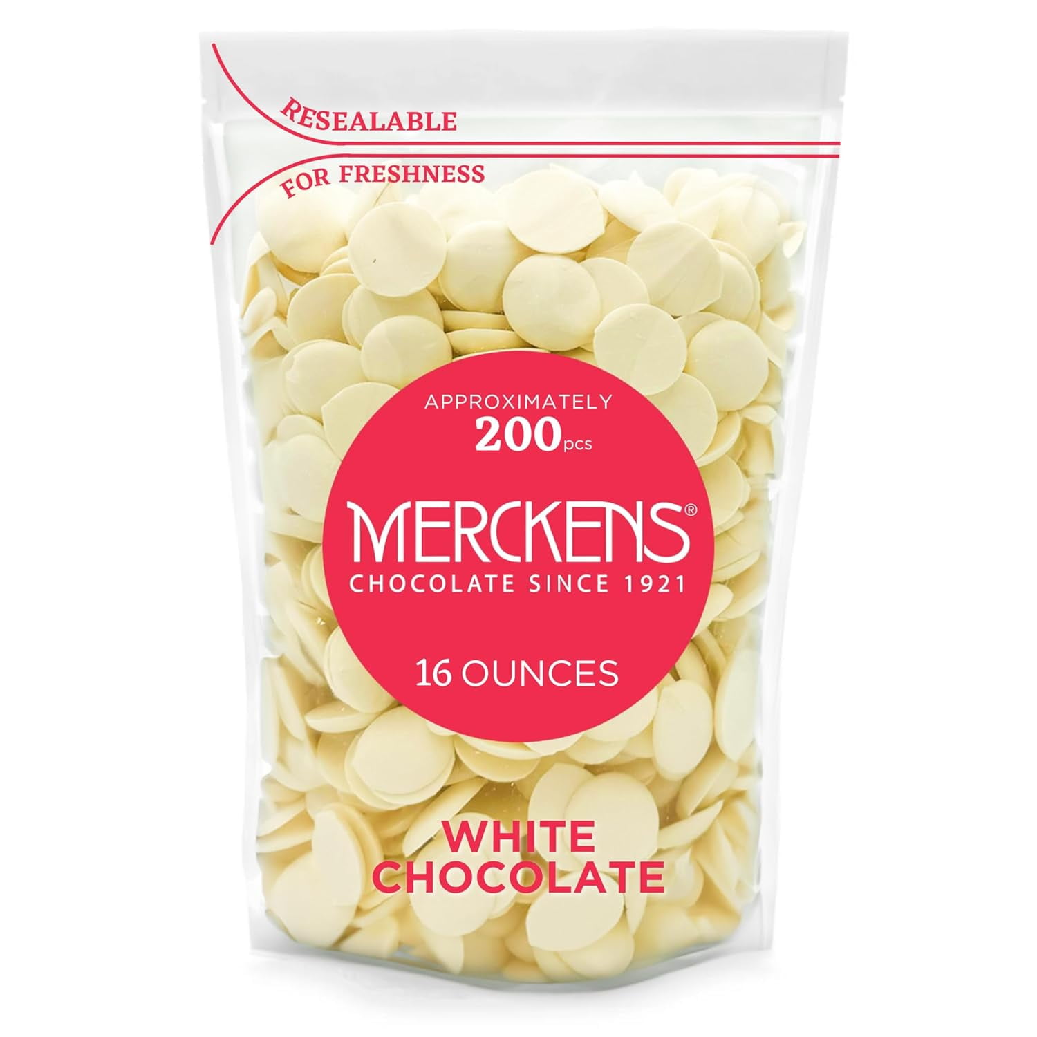 KIDU White Merckens Chocolate Melts - Melting Chocolate Candy Melts ...