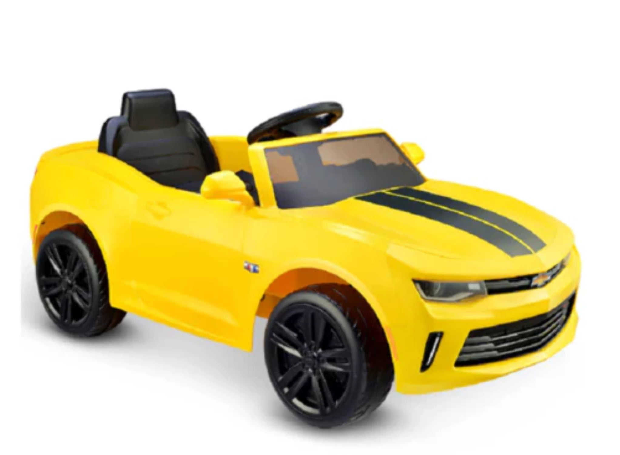 KIDZ MOTORZ 6V Racing Camaro RS - Yellow One Seater Ride-On Car ...