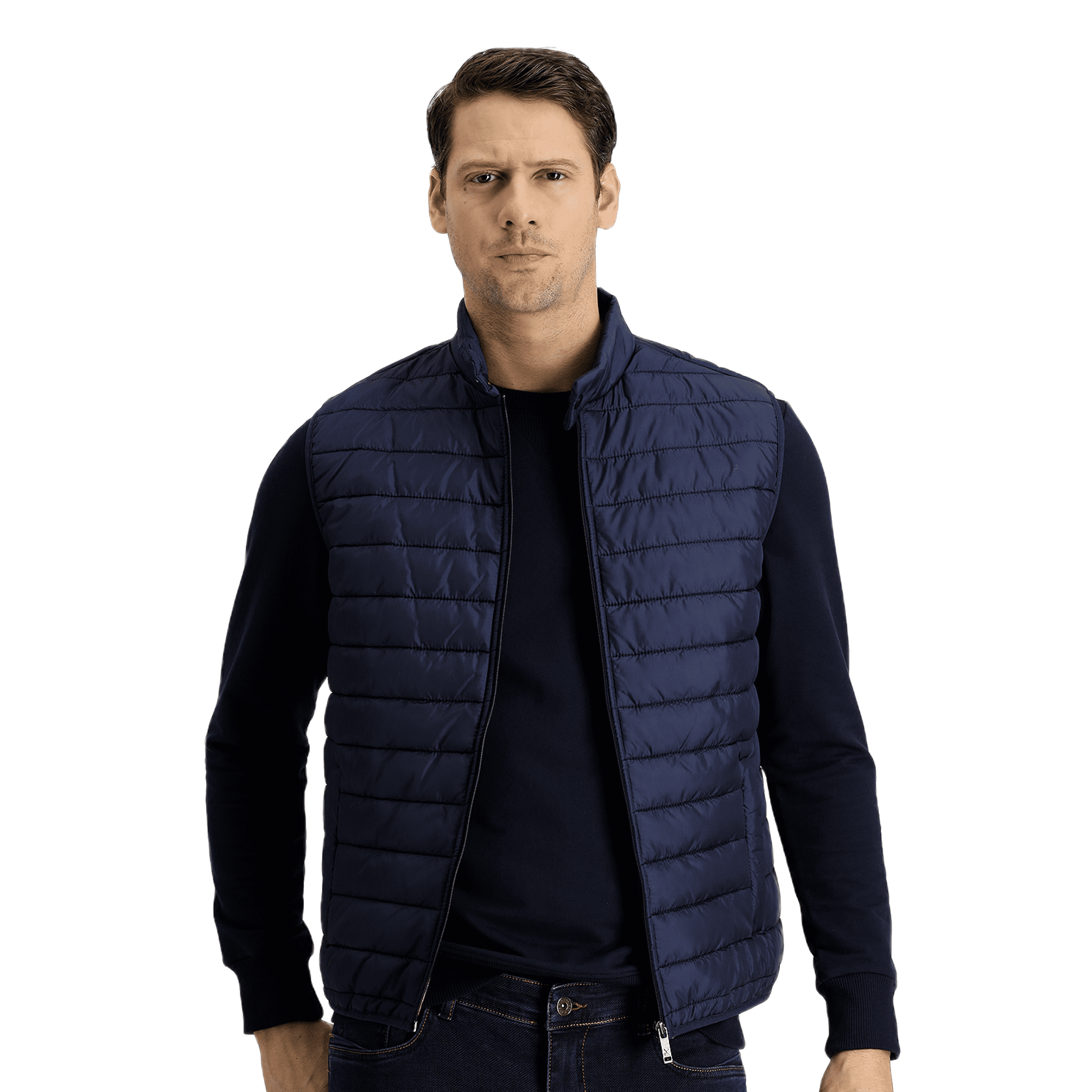 KIGILI Sport Regular Men Vest, Stand Up Collar Fit Vest | 50 - DARK ...