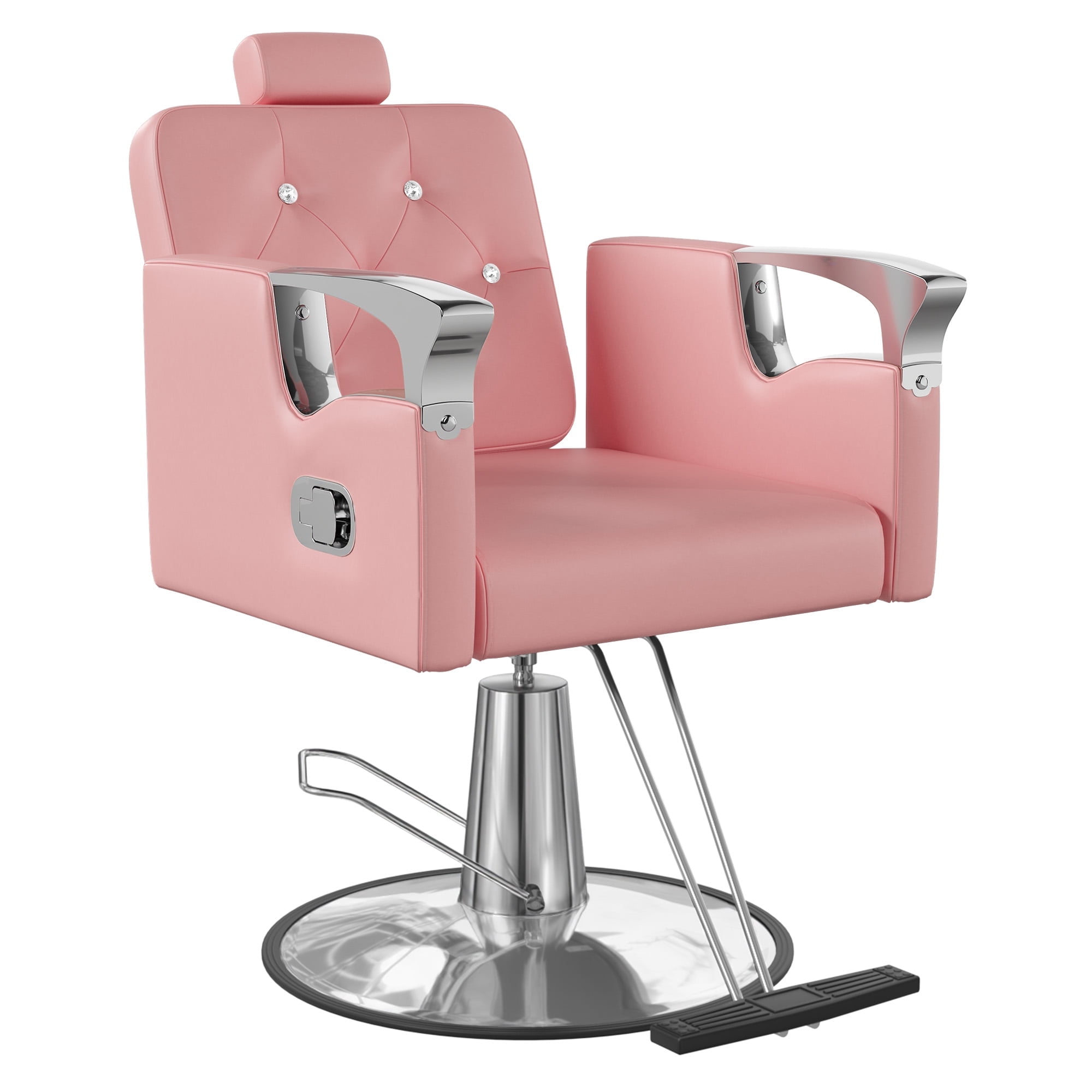 KIGOTY 360° Swivel Barber Chair, Reclining Salon Chair for Barbershop ...