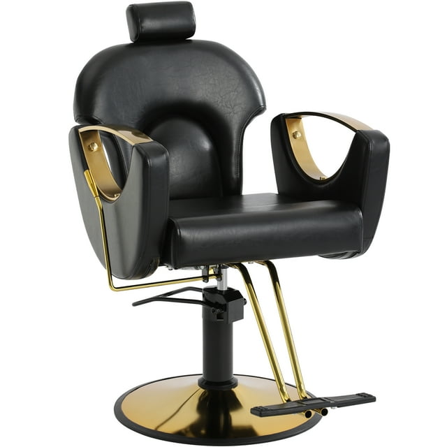 KIGOTY Heavy Duty Hydraulic Barber Chair, Reclining Hair Beauty ...