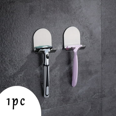 TIKA 4-Pack Stainless Steel Razor Holder for Shower – Self-Adhesive ...