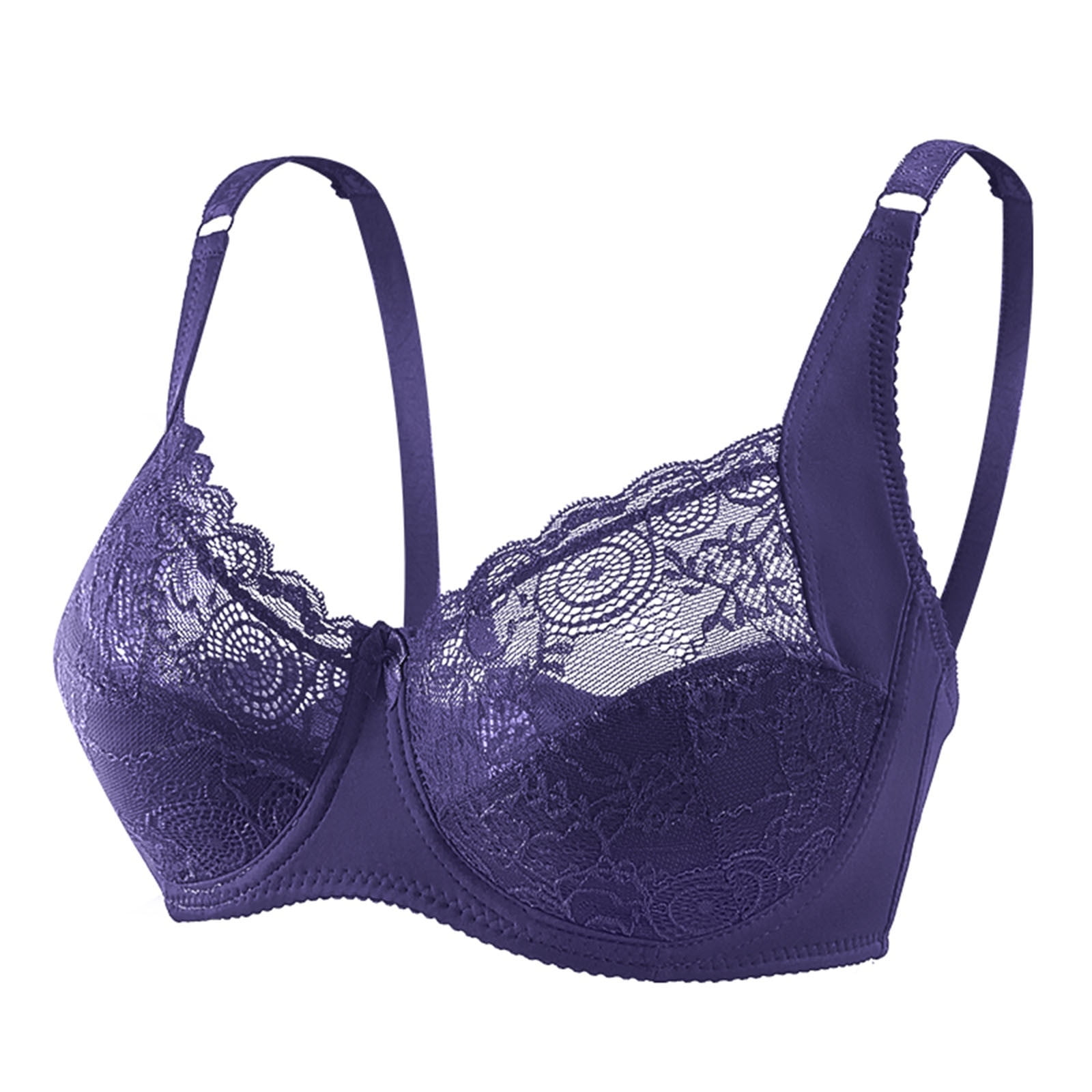 KIHOUT Bra For Women Womens Solid Lace Bras Plus Size Underwear ...