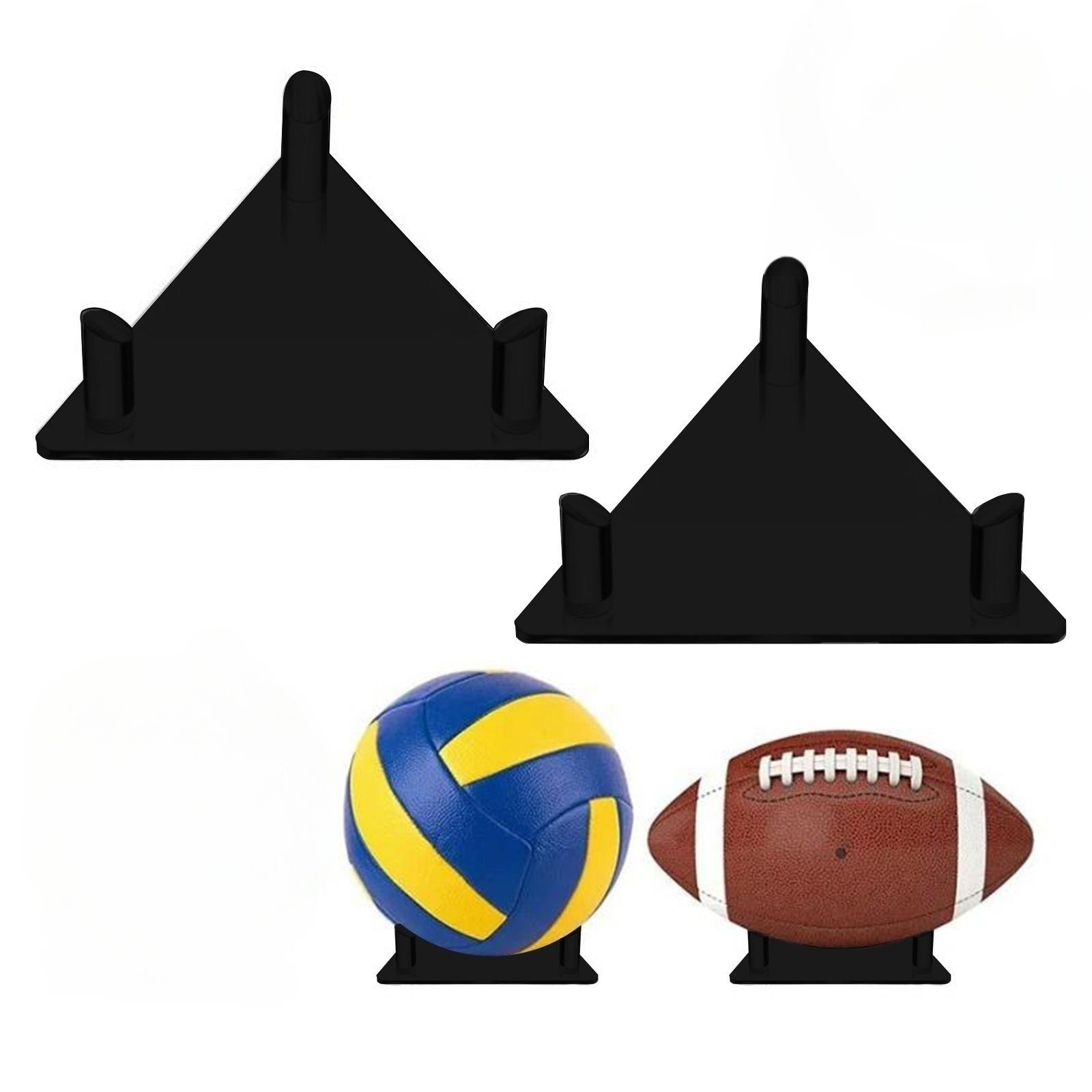 KIHOUT Clearance Acrylic Ball Stand Holder, Sports Ball Storage Display ...