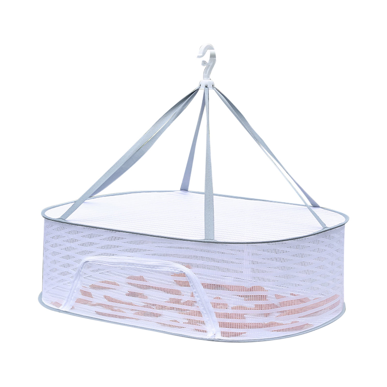 KIHOUT Flat Clothes Drying Rack,Folded Mesh Clothes Hanging Dryer ...