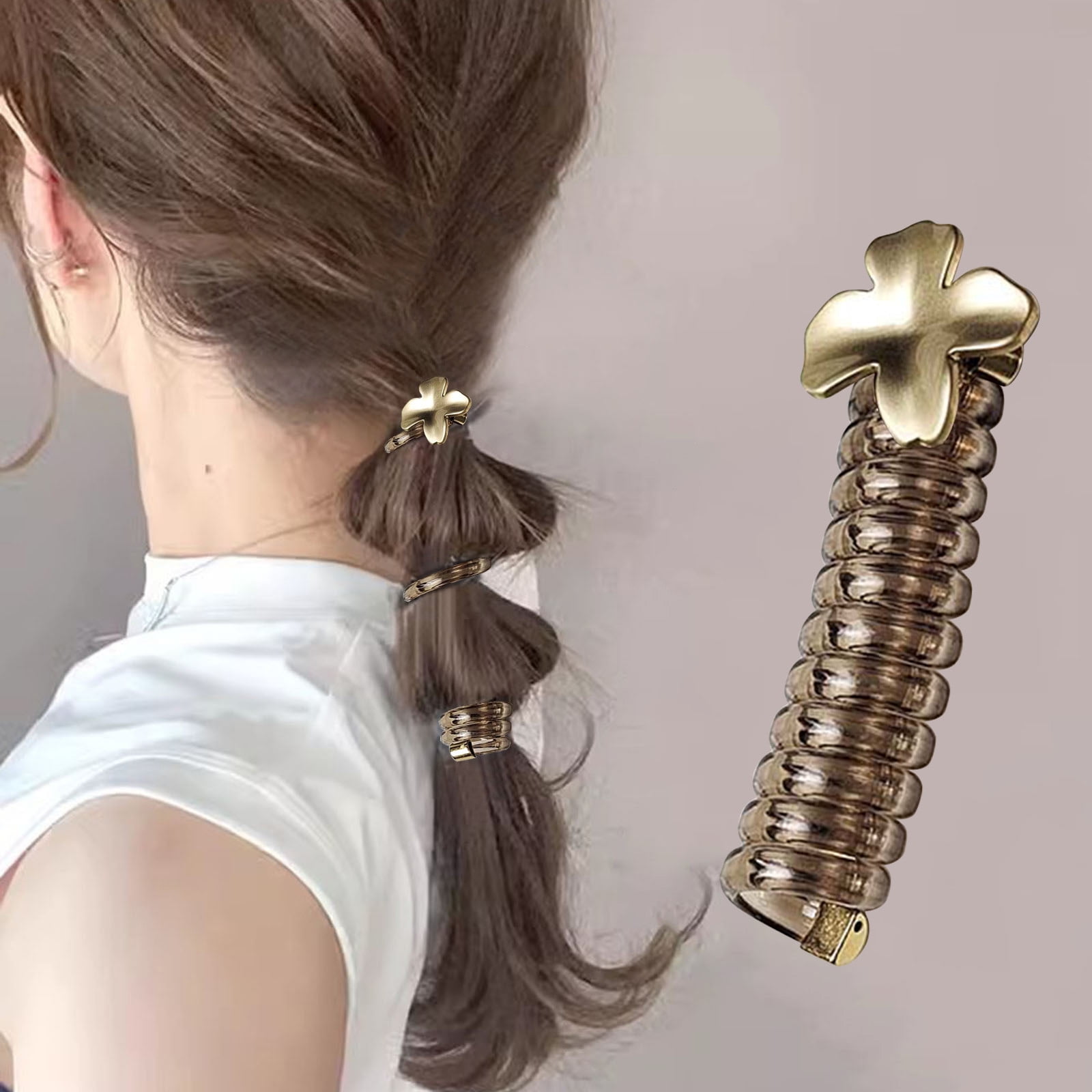 KIHOUT Hair Ties, Hair Weaving Artifact, Hair Styling Clip, Suitable for Women's Ponytail To ...