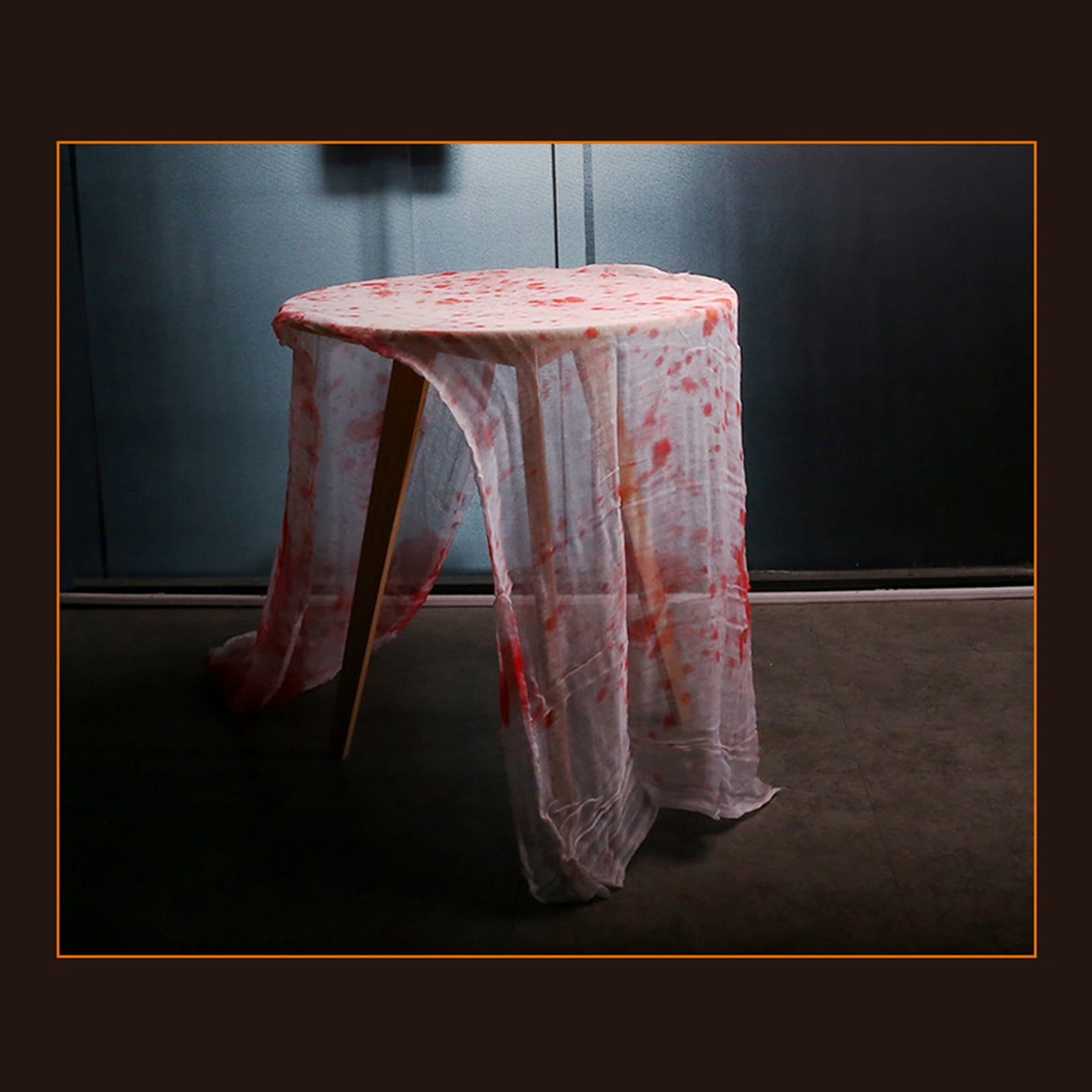 KIHOUT White Gauze Blood Splatter Curtain All Saints'Day Decoration ...