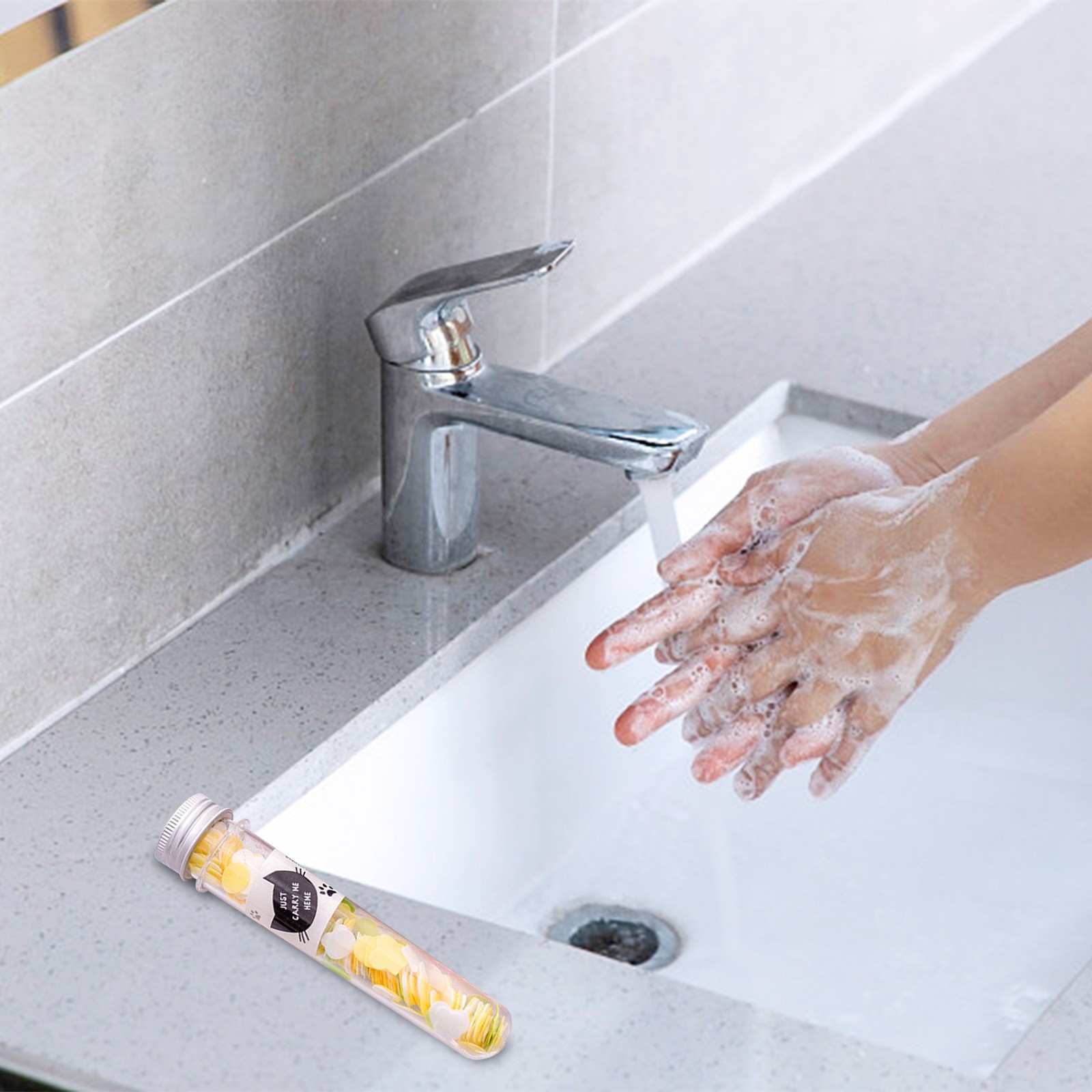 KIHOUT Deals 1*Portable Outdoor Hand Washing Soap Paper Soap Sheet ...