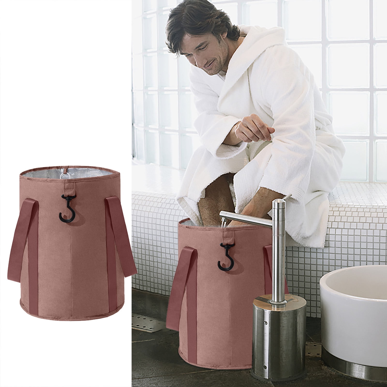 KIHOUT Foldable Water Basin Foot Soaking Bucket Foot Soaking Bag Large ...