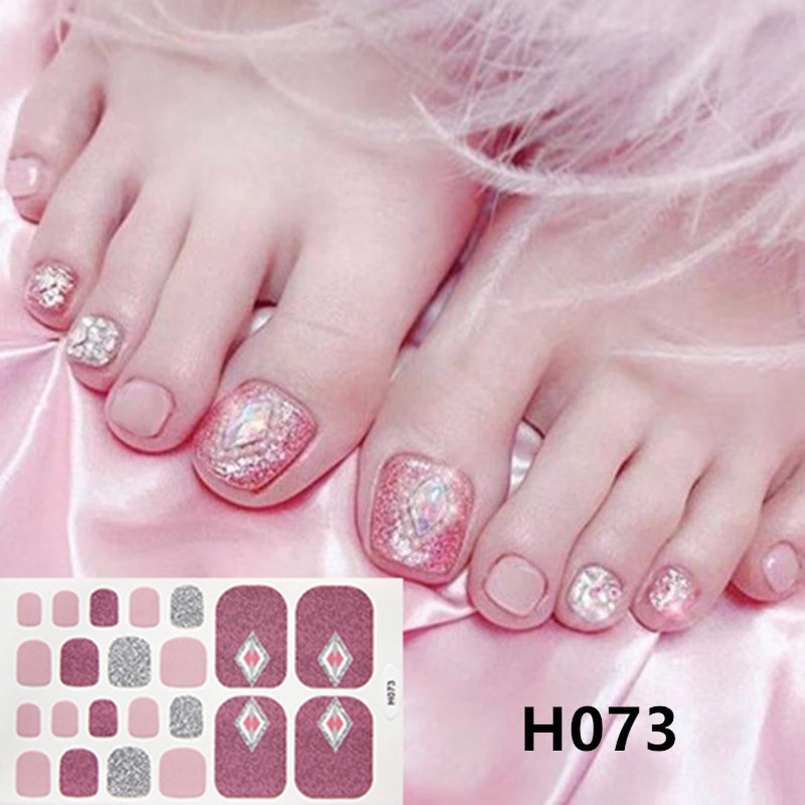 KIHOUT Sales Foot Stickers Foot Nail Stickers For Female DIY Nail ...
