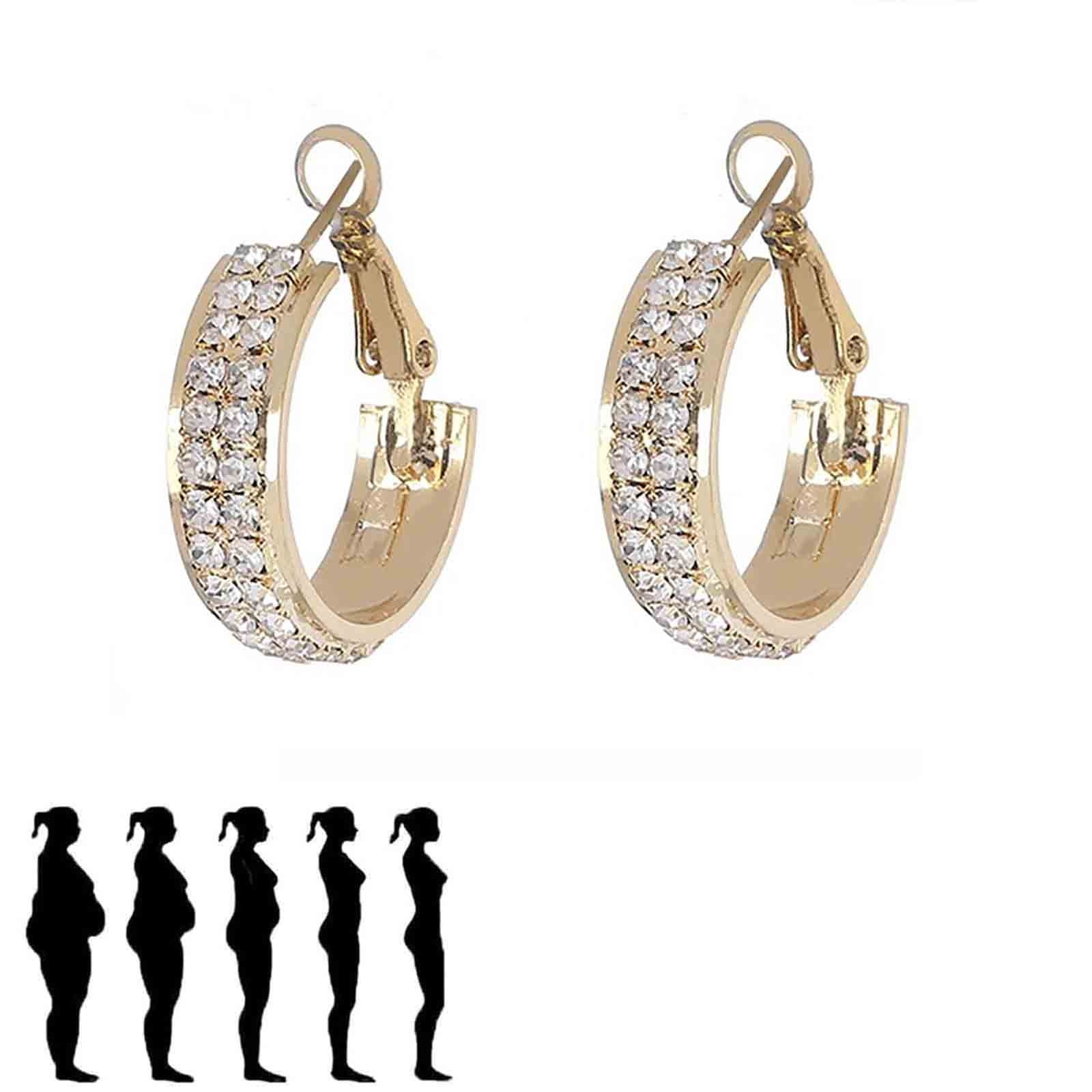 KIHOUT Hair Clip Without Ear Hole Slimming Ear Rings Metal Ear Nail ...