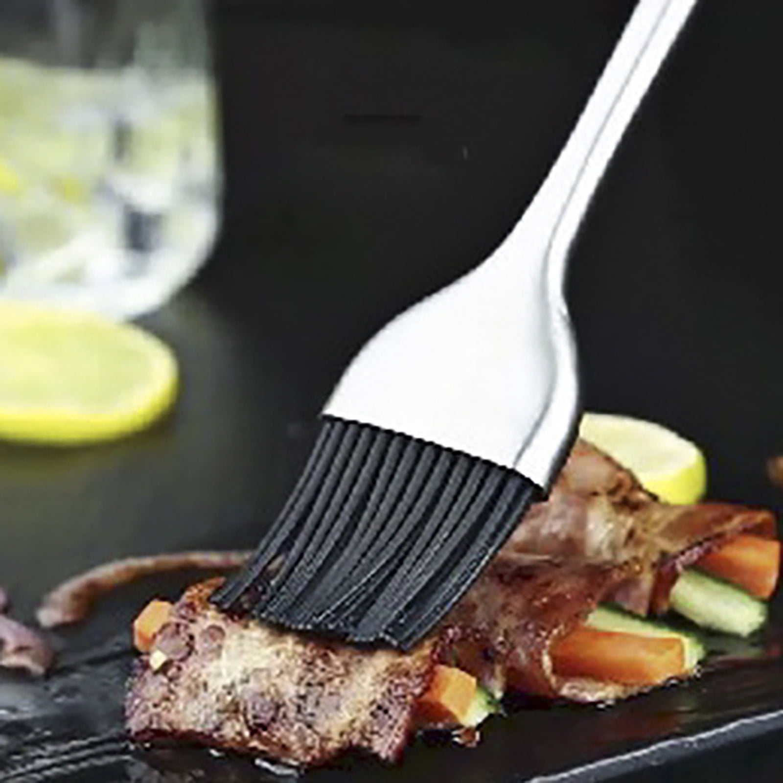 KIHOUT Kitchen Basting Silica Brush Set | BBQ Basting Brush for Grill ...