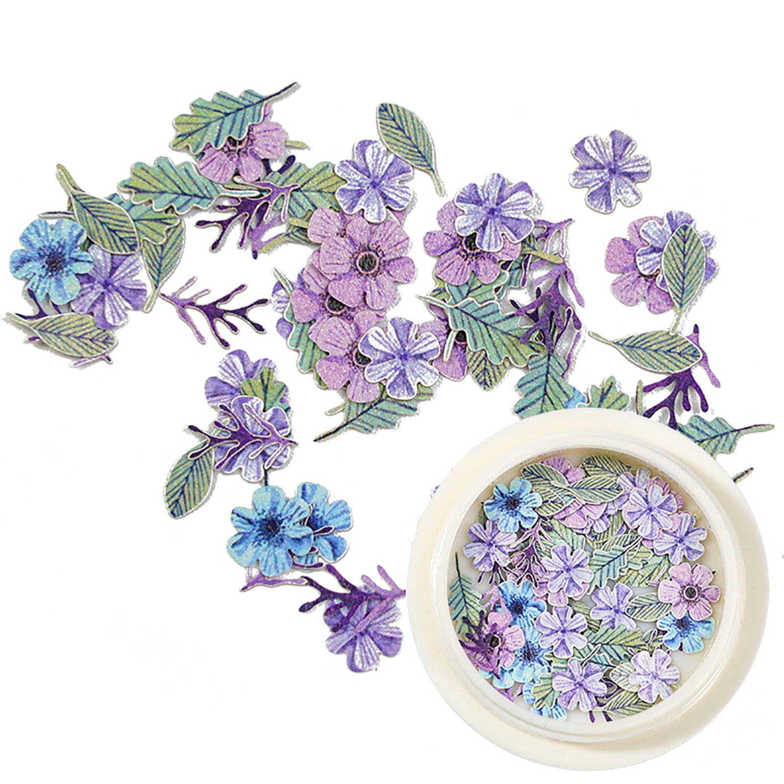 KIHOUT Deals Nail Art Flower Wood Pulp Sheet Mixed Color Rose Small ...