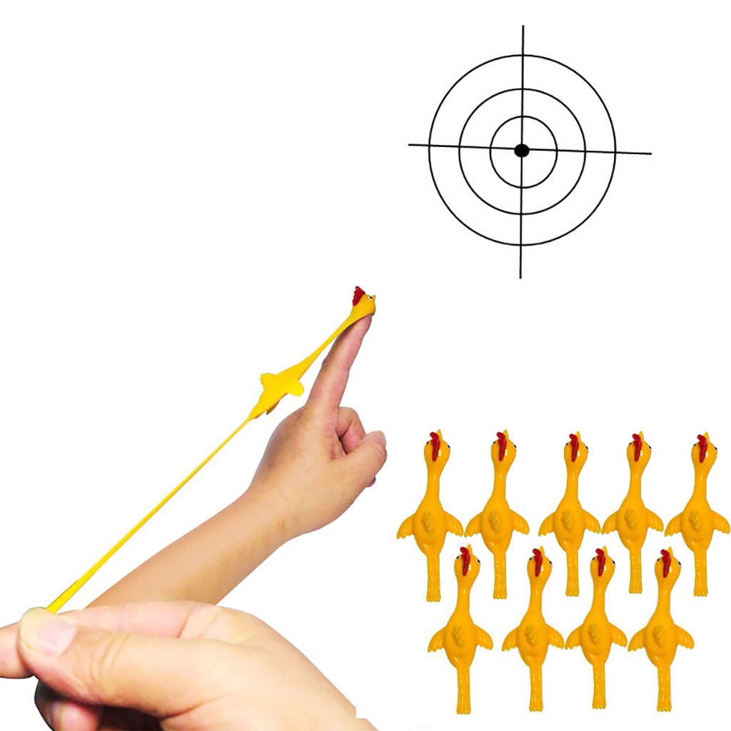 KIHOUT Deals Rubber Chicken Flick Chicken Flying Chicken Flingers ...