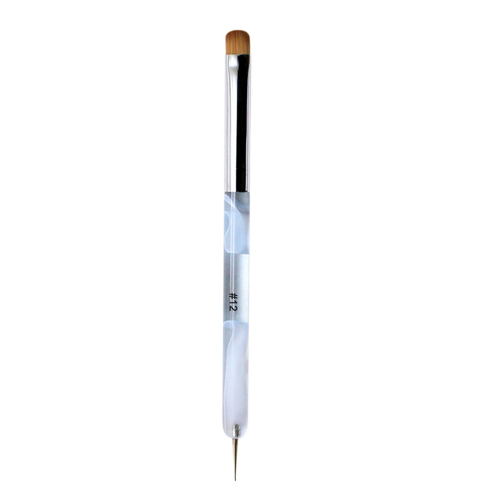 KIHOUT French Manicure Brush -Two Way Nail Art Brush with Dotting ...