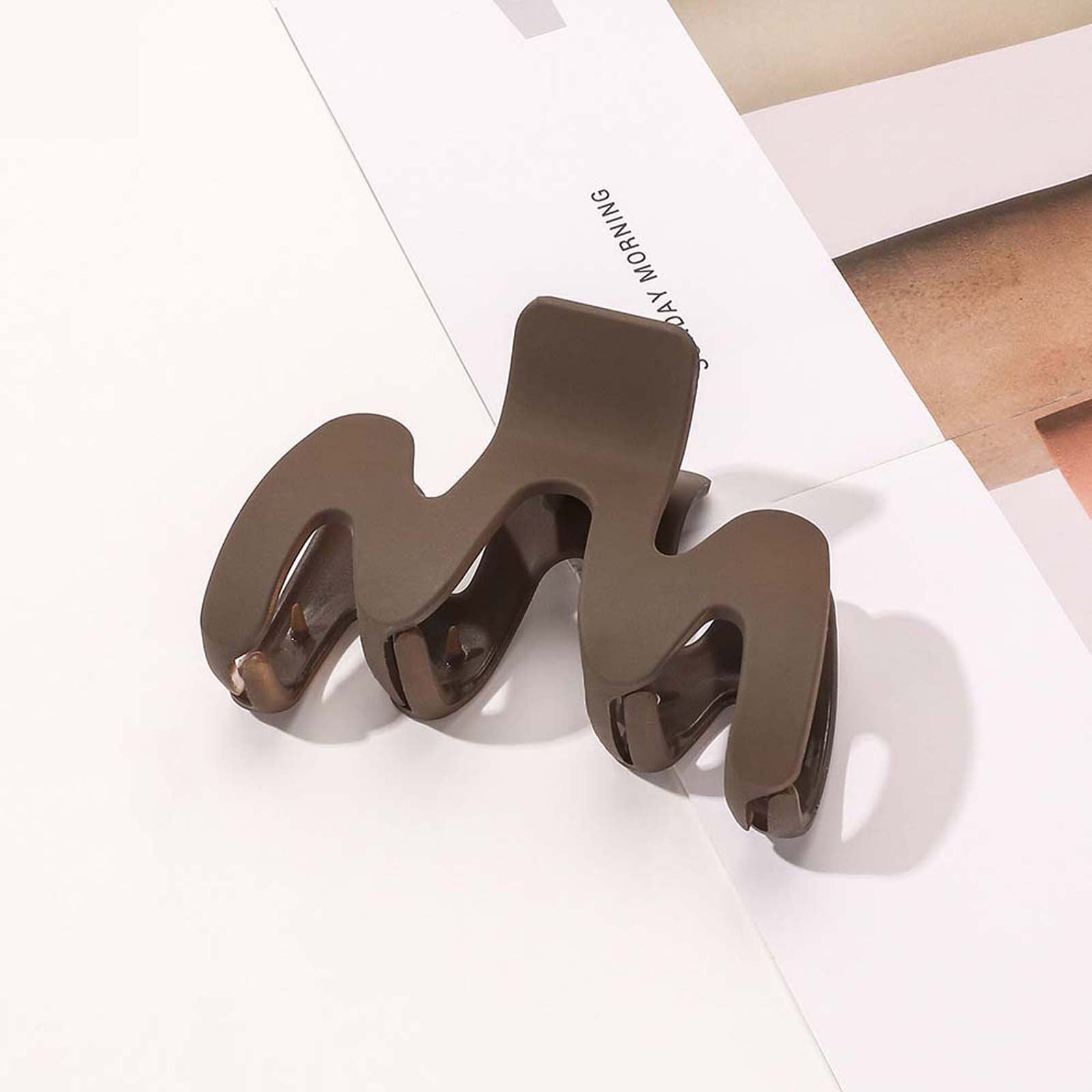 KIHOUT Large Frosted Hair Clip, Thick Hair Black Clip, Anti-slip Hair ...