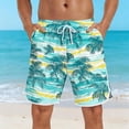 KIHOUT Men's Palm Tree Print Quick Dry Swim Trunks with Liner & Pockets ...