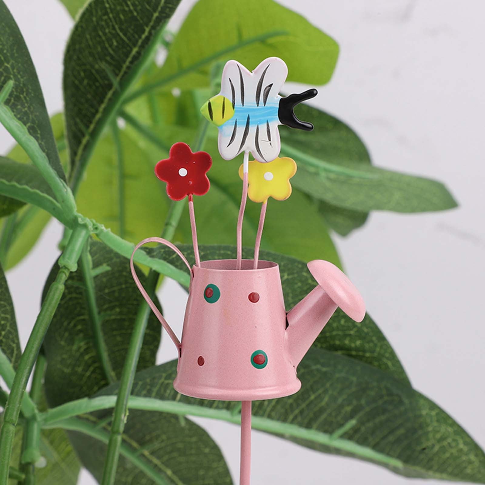 KIHOUT Promotion Potted Flower Pot Plug-in Metal Small Garden Pile For Decoration Of Outdoor ...