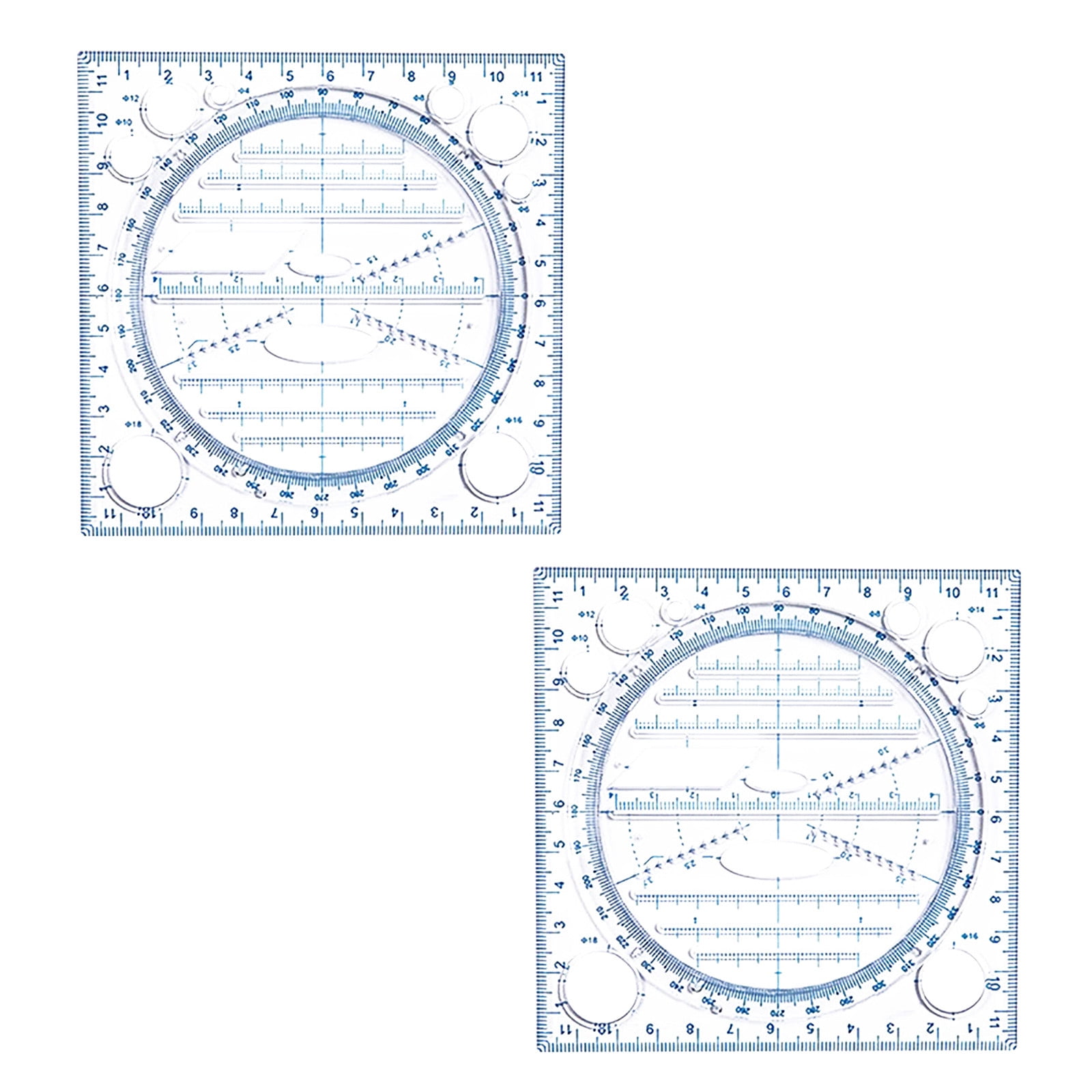 KIHOUT Promotion Ruler Geometric Drawing Template Springhall Angle ...