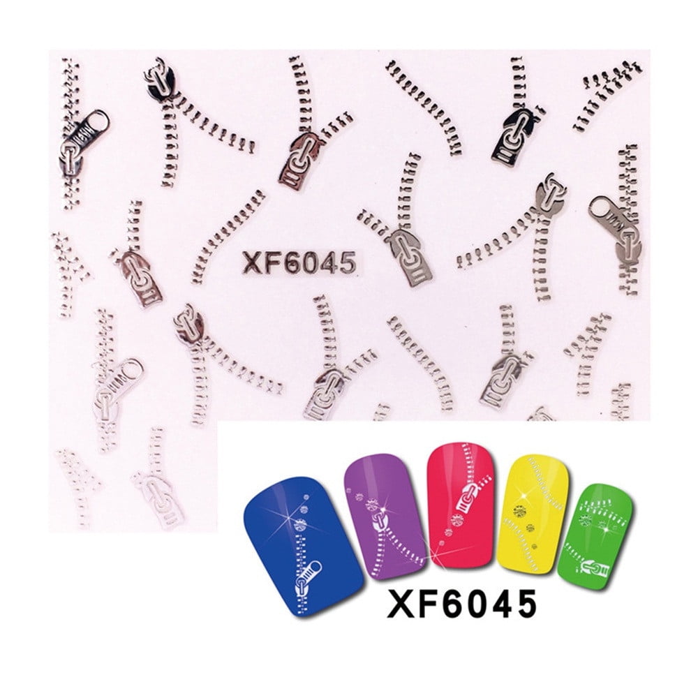 KIHOUT Watermark Sticker, Holographic Nail Adhesive Sticker Design ...