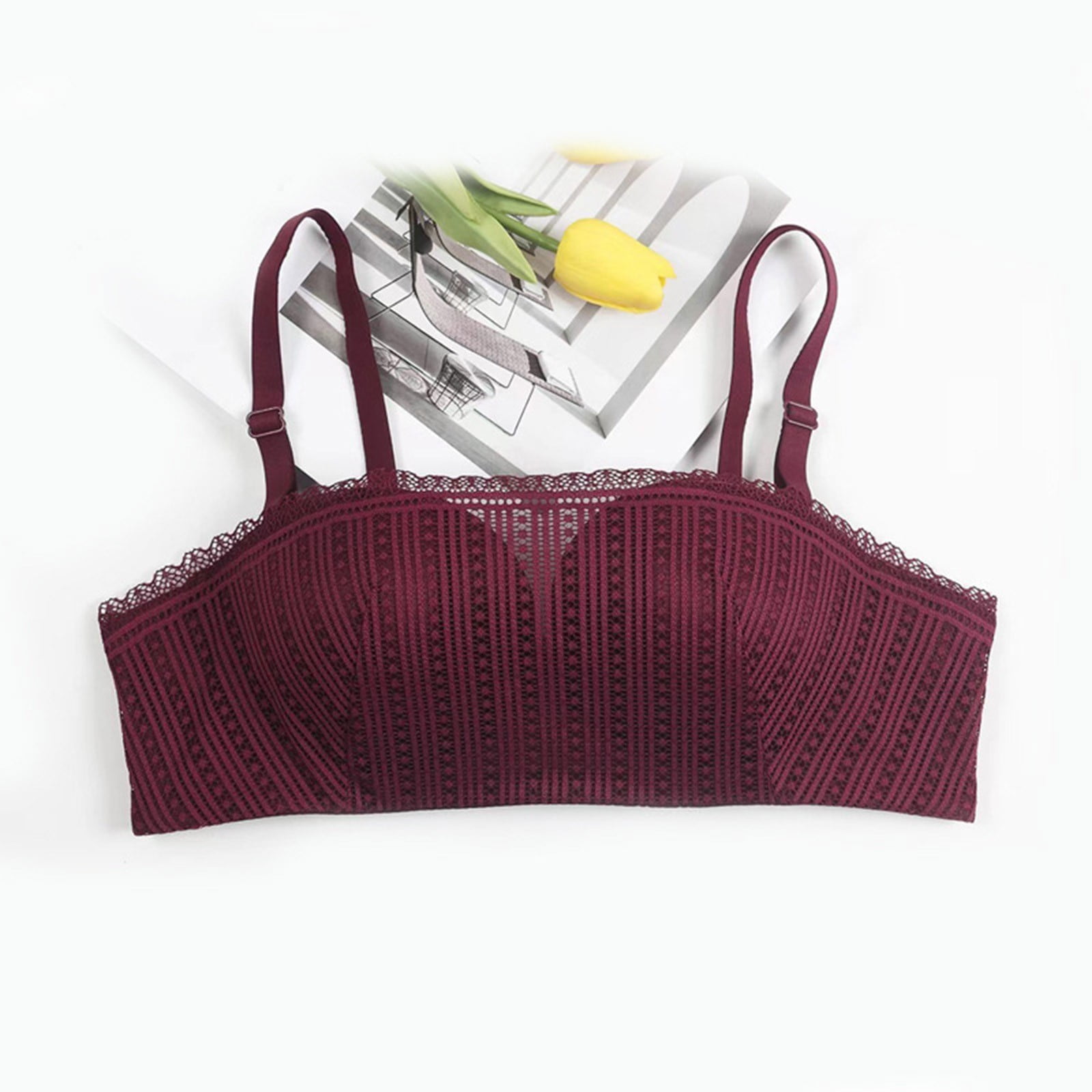 KIHOUT Womens Bras Women's Stylish Style Bra Slip Invisible Off ...