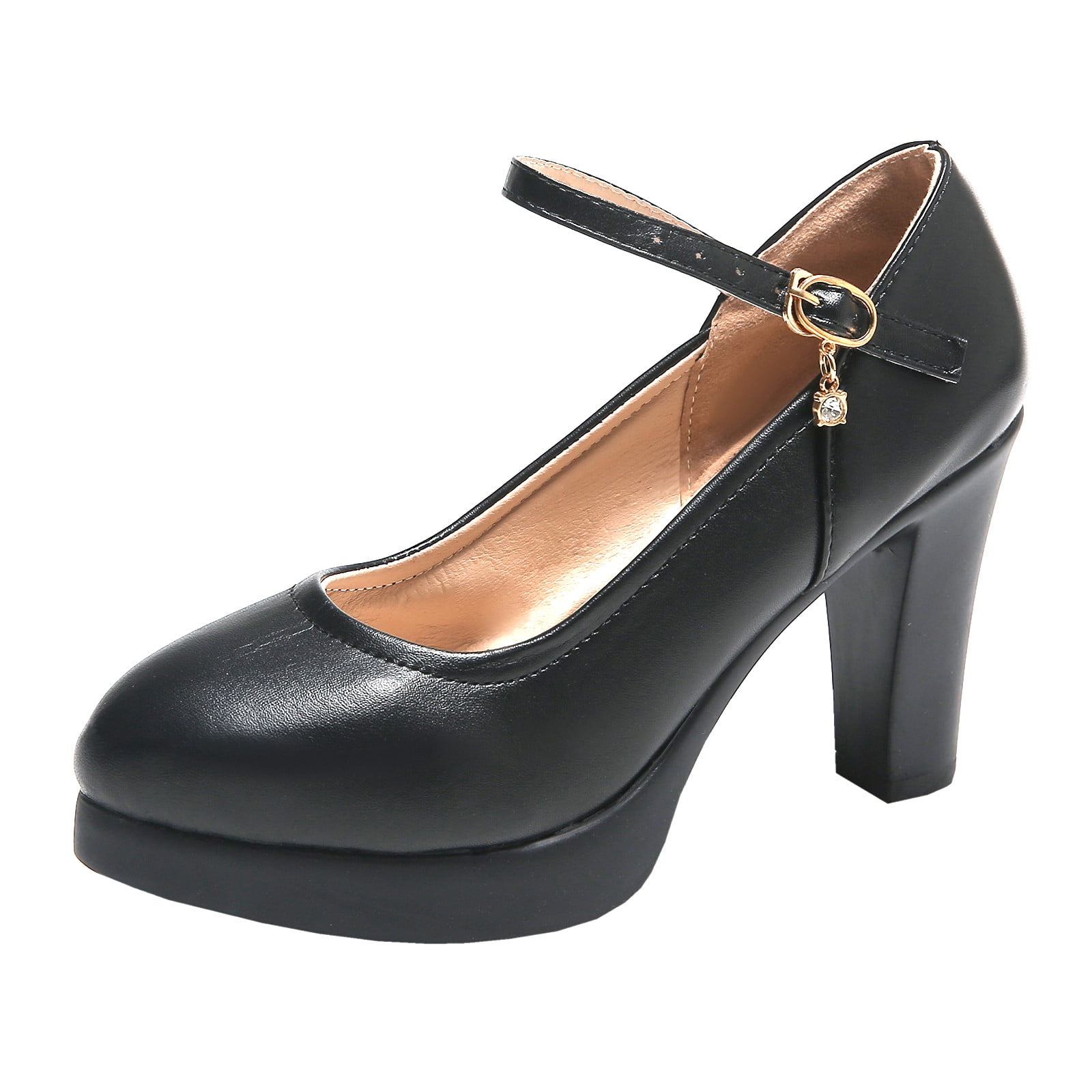 KIJBLAE Women's Platform Pumps Shoes 2024 Spring Mary Jane High Heels ...
