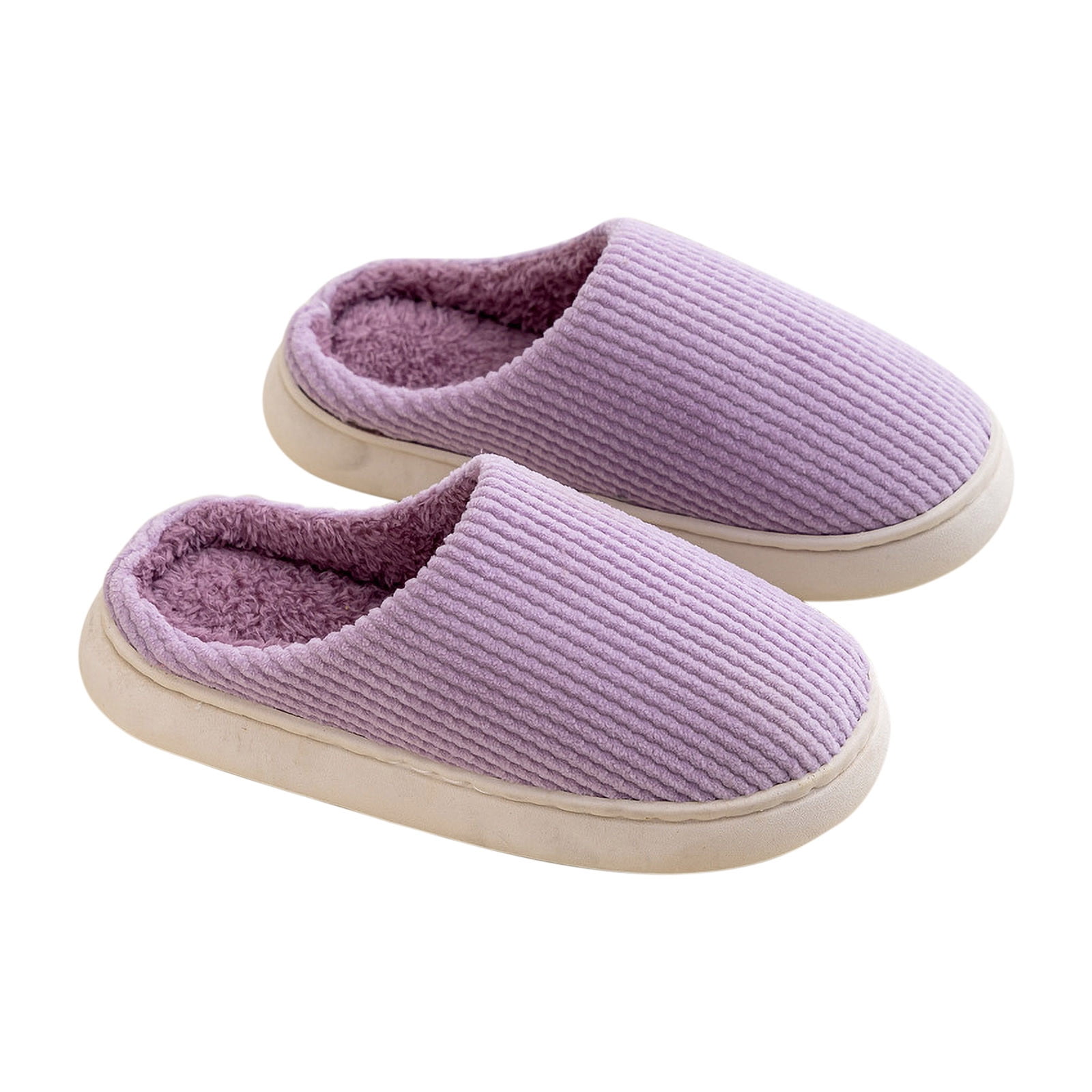 KIJBLAE Women's Winter Slippers Fuzzy Slip on Warm House Shoes Soft Plush Fleece Memory Foam ...