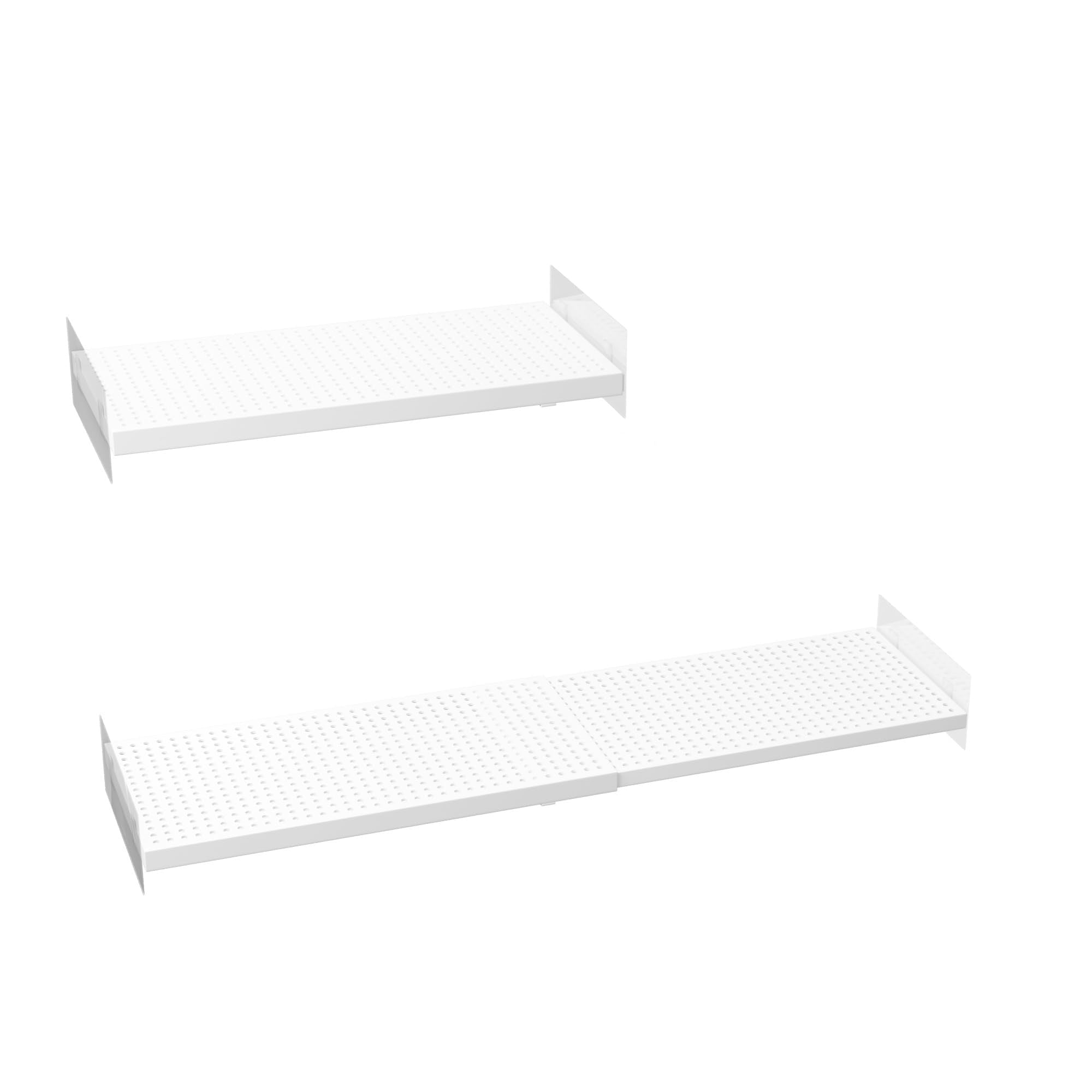 KIKIBRO Expandable Closet Shelf Organizer, Adjustable Shelves ...