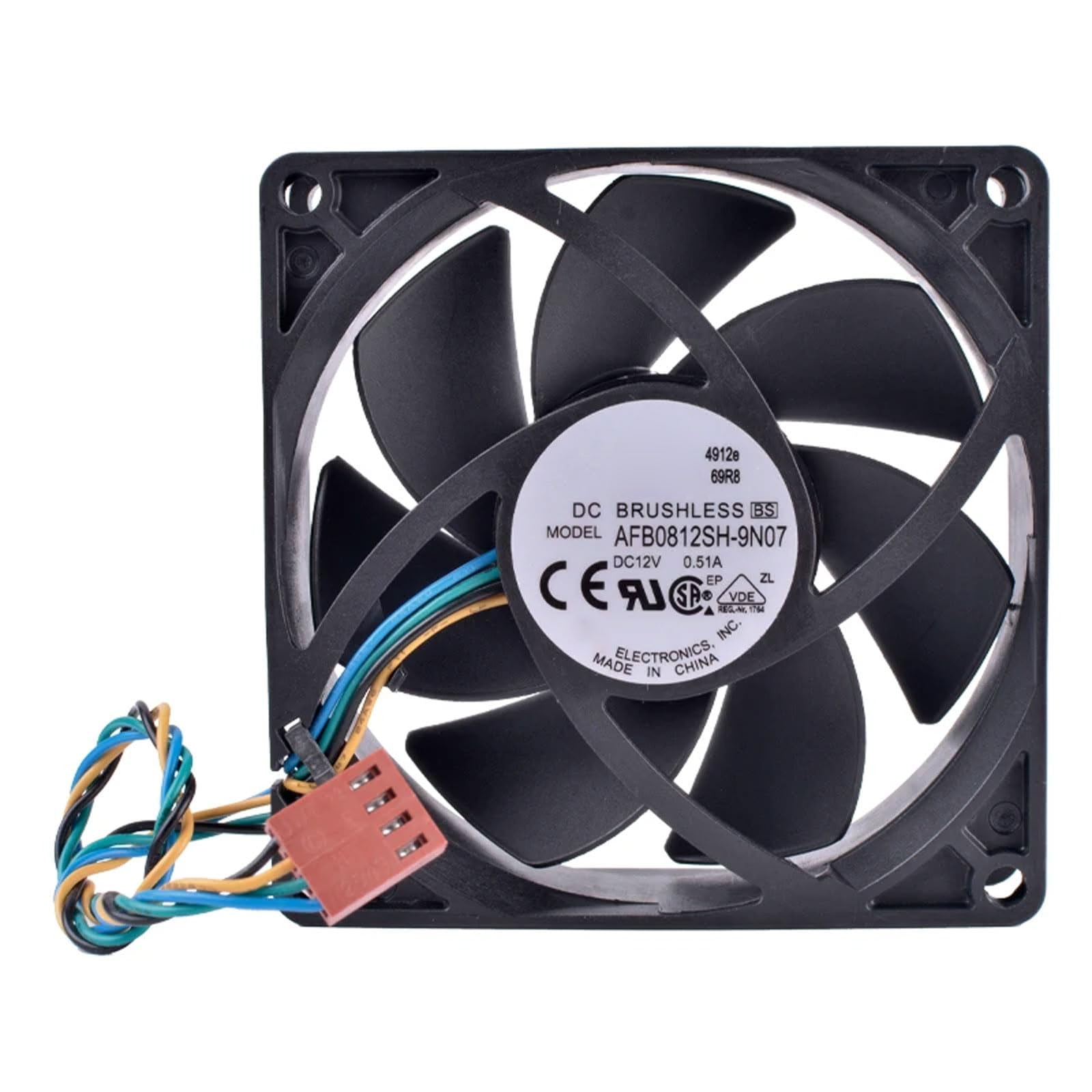 KIKIFAN AFB0812SH-9N07 8cm 80mm RRF12 Fan 8025 12V 0.51A Computer ...