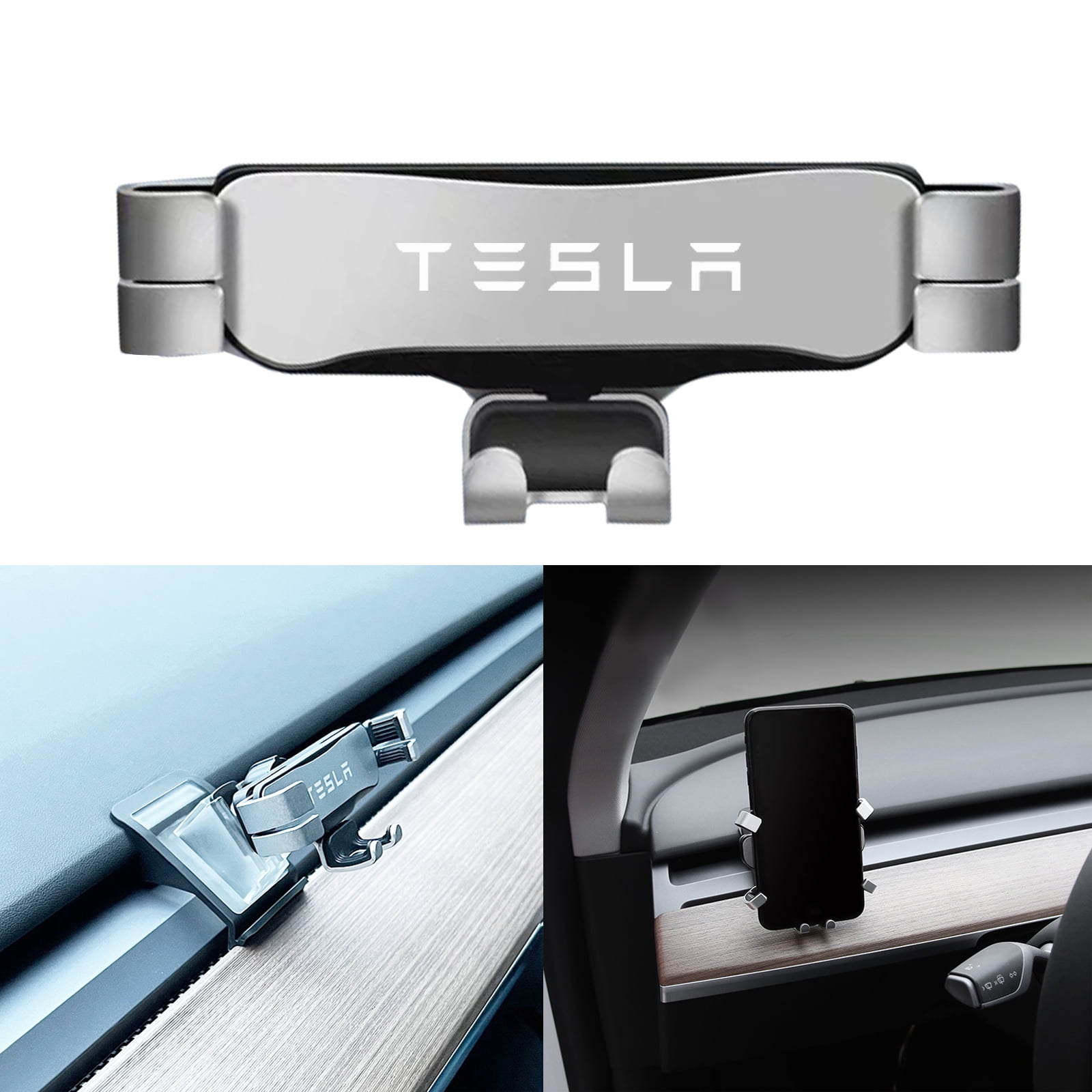 KIKIMO 2017-2022 Tesla Model 3 Model Y Phone Holder, Tesla Model 3 ...