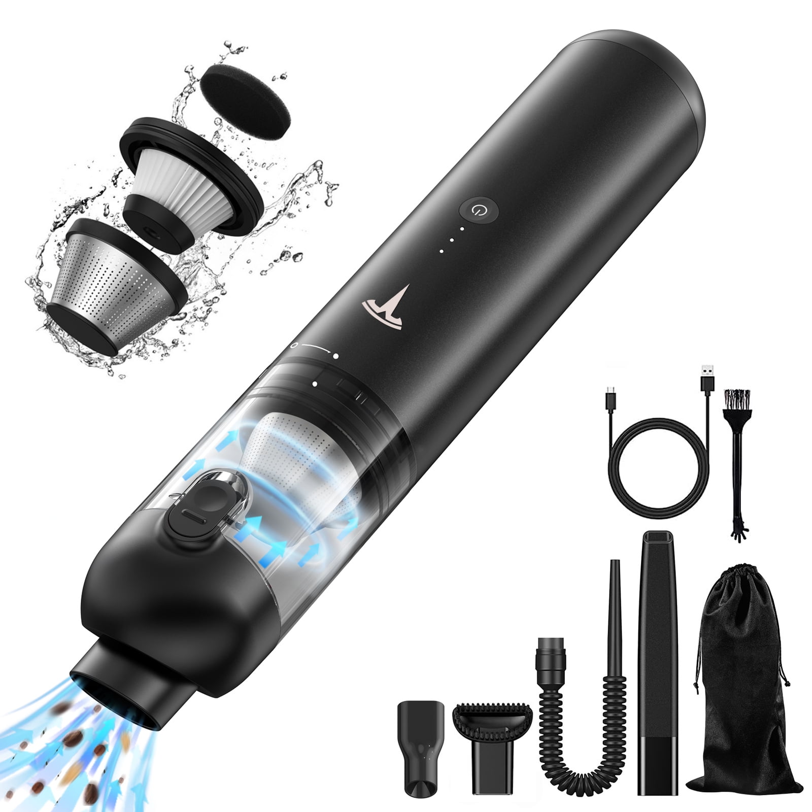 KIKIMO for Tesla Vacuum Cleaner, Handheld Vacuum, Cordless Rechargeable ...