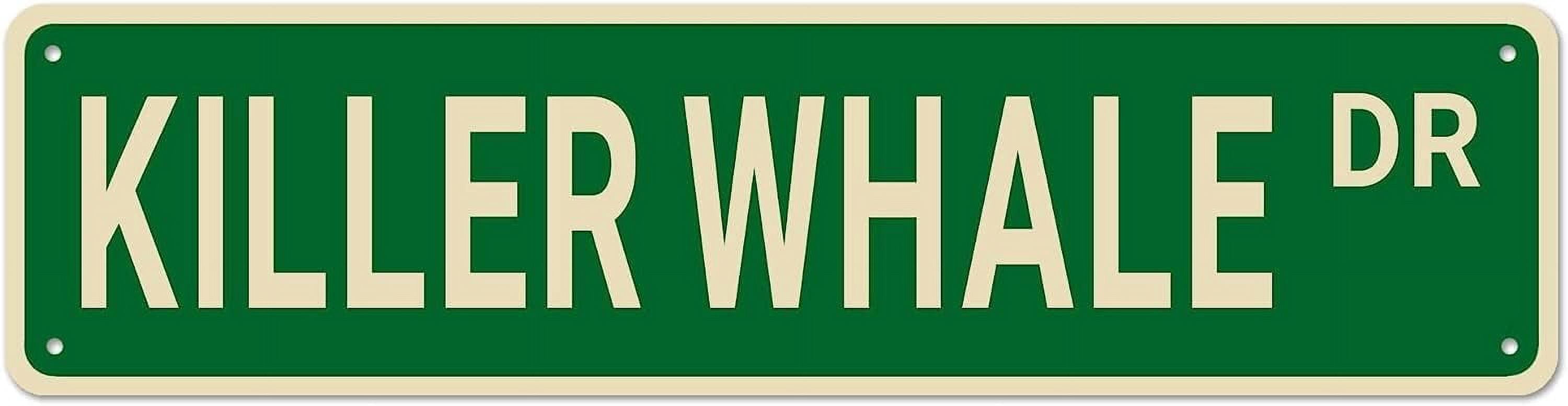KILLER WHALE DR Vintage Signs Retro Tin Signs Art Plaque Aluminum Sign ...