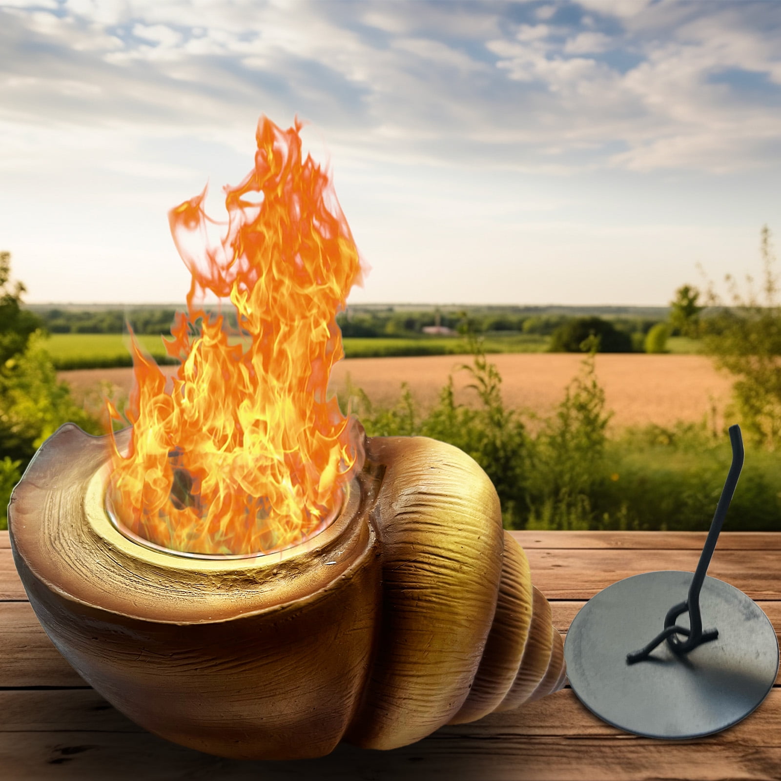 KILOGOGRAPH Tabletop Firepit - Portable Smores Kit, Outdoor Fire Pit ...