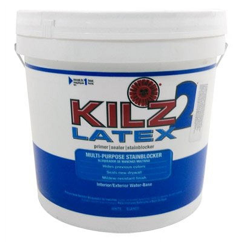 KILZ 2 Latex Multi-Purpose Stain Blocker Primer, White, 2 Gallon ...