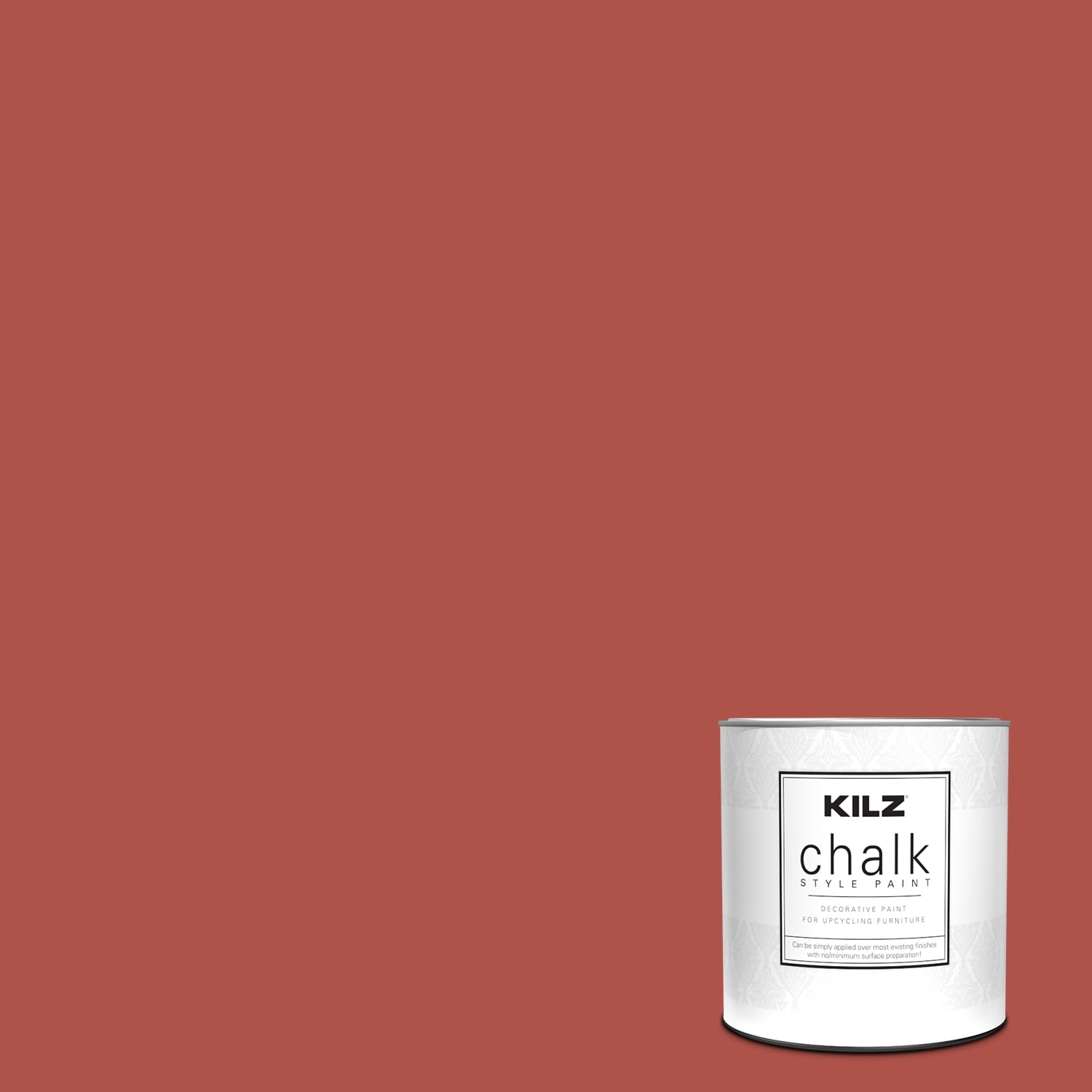 KILZ Chalk Style Paint, Interior, Ultra Flat, Red Flare, 1 Quart ...