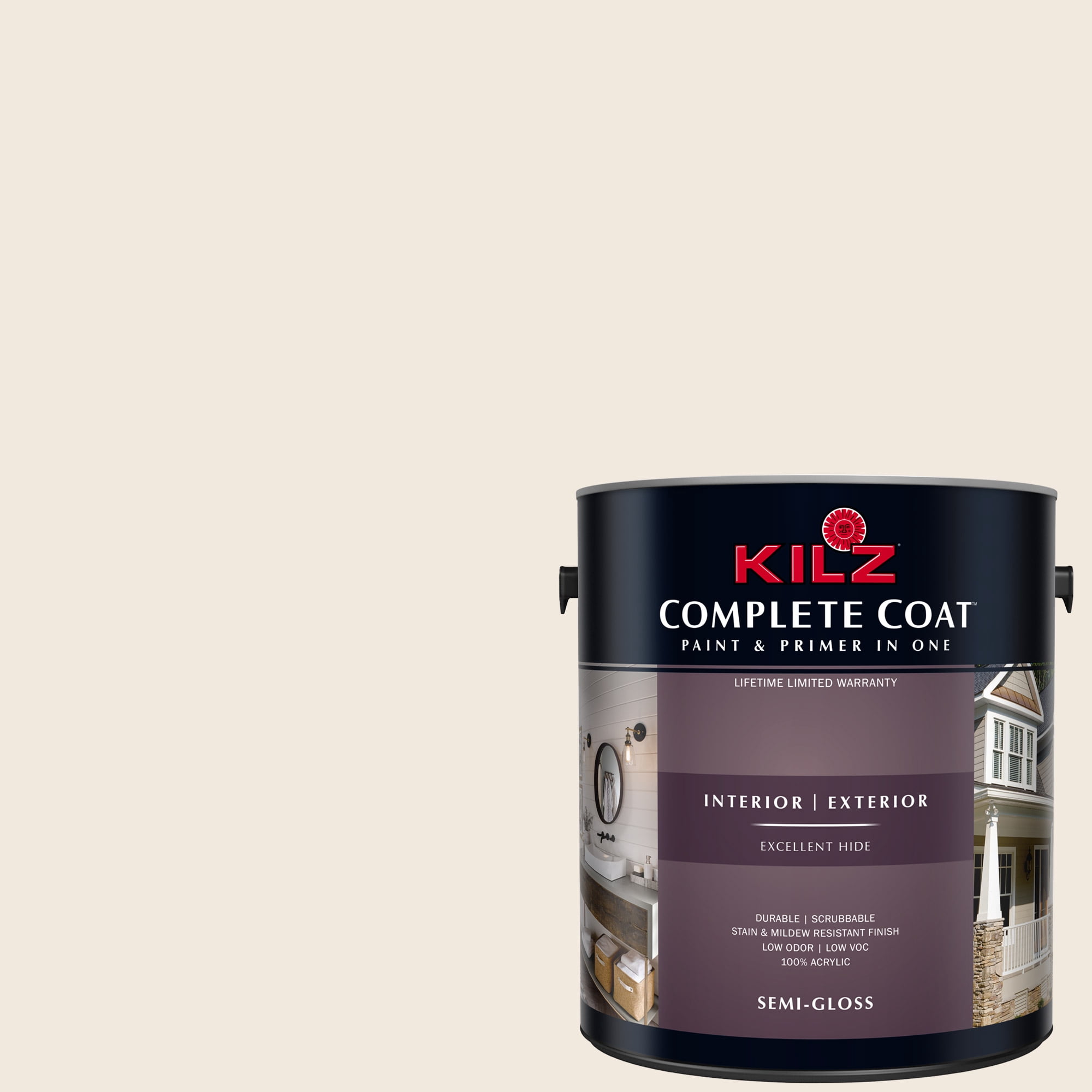 KILZ Complete Coat Paint & Primer, Interior/Exterior, Semi-Gloss ...