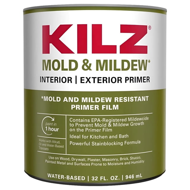 KILZ White Flat/Matte Water-Based Alkyd Mold & Mildew Resistant ...