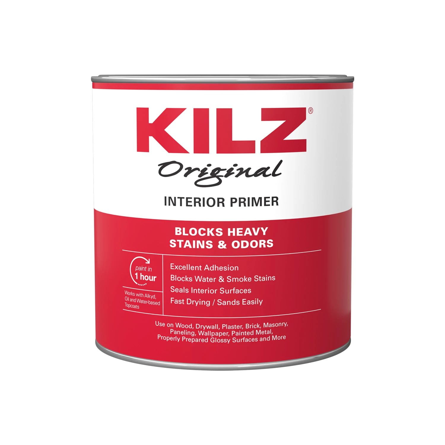 KILZ Original Water-based, Interior White Primer, Oil-Based, 1 Gallon Multi-Surface - Walmart.com